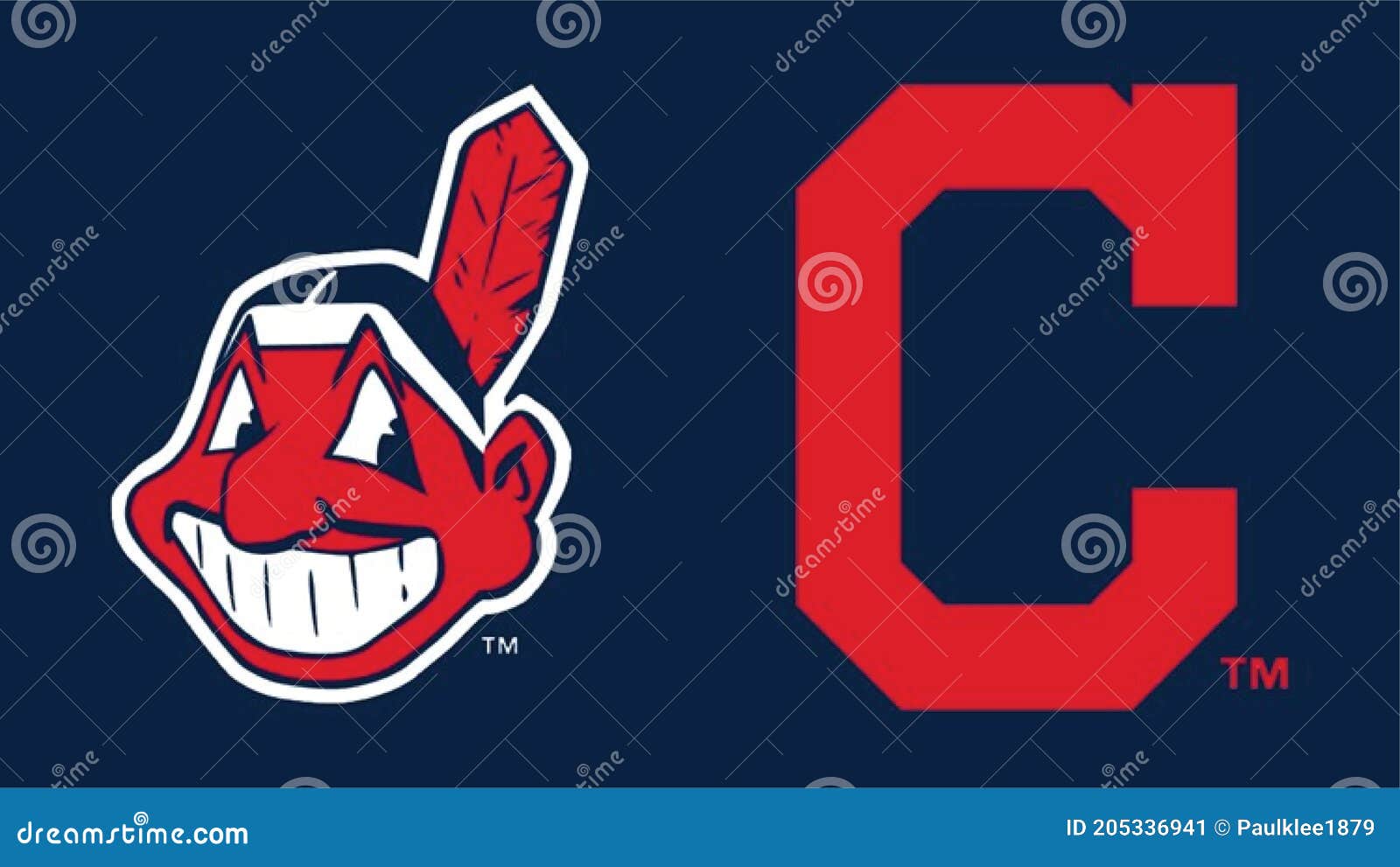 Cleveland Indians Logo Cartoon Vector | CartoonDealer.com #136089337