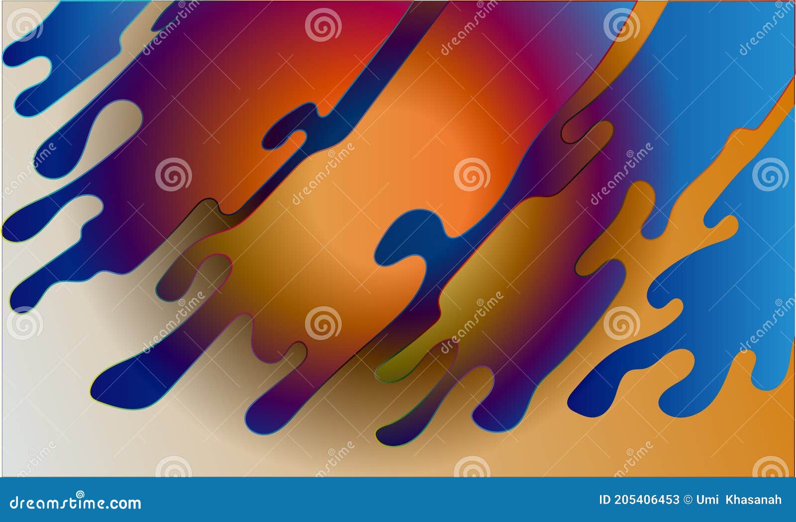 Falling paint background stock vector. Illustration of element - 205406453