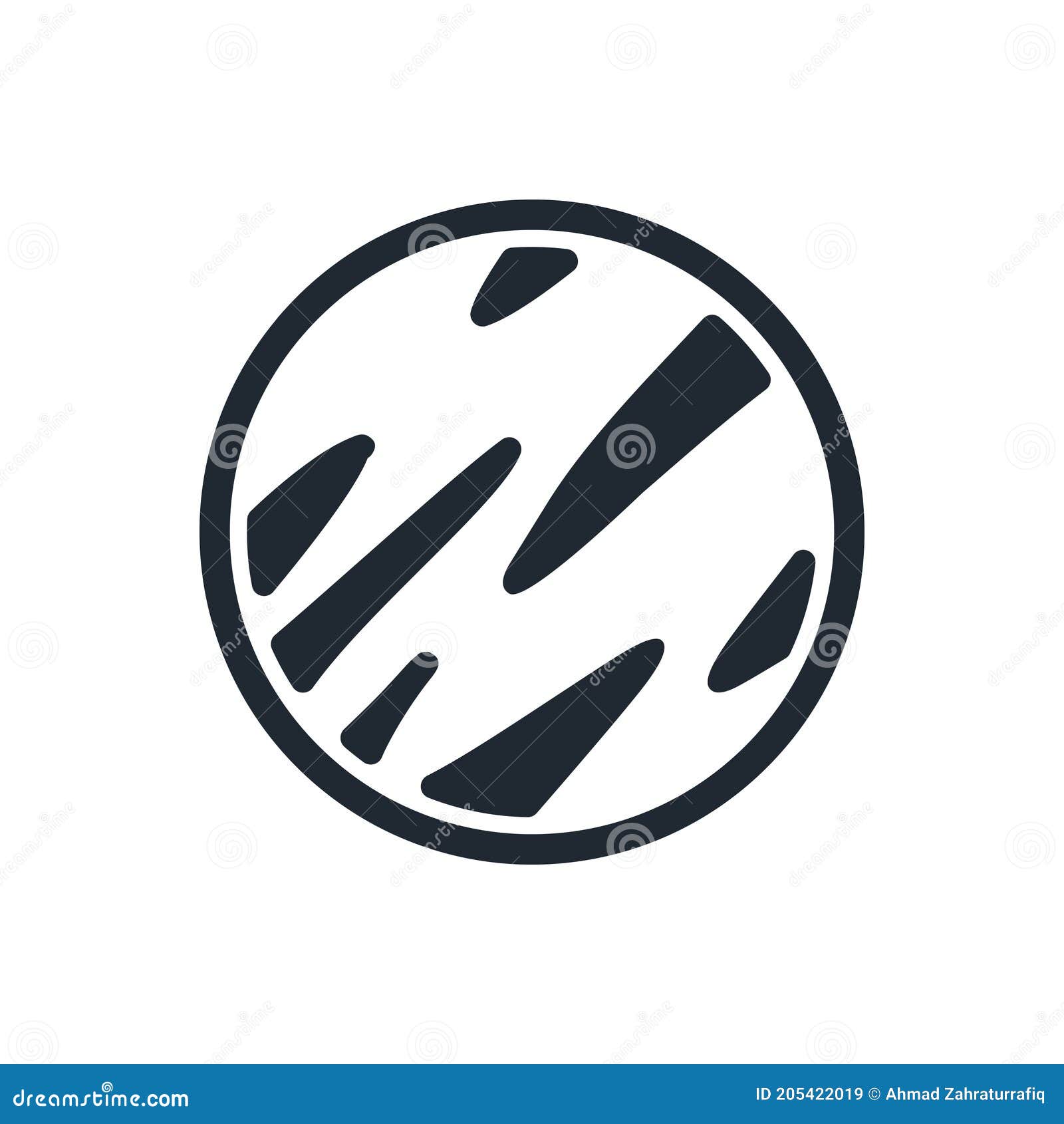 Planet Venus. Space Science Astronomy Icon Symbol Stock Vector ...