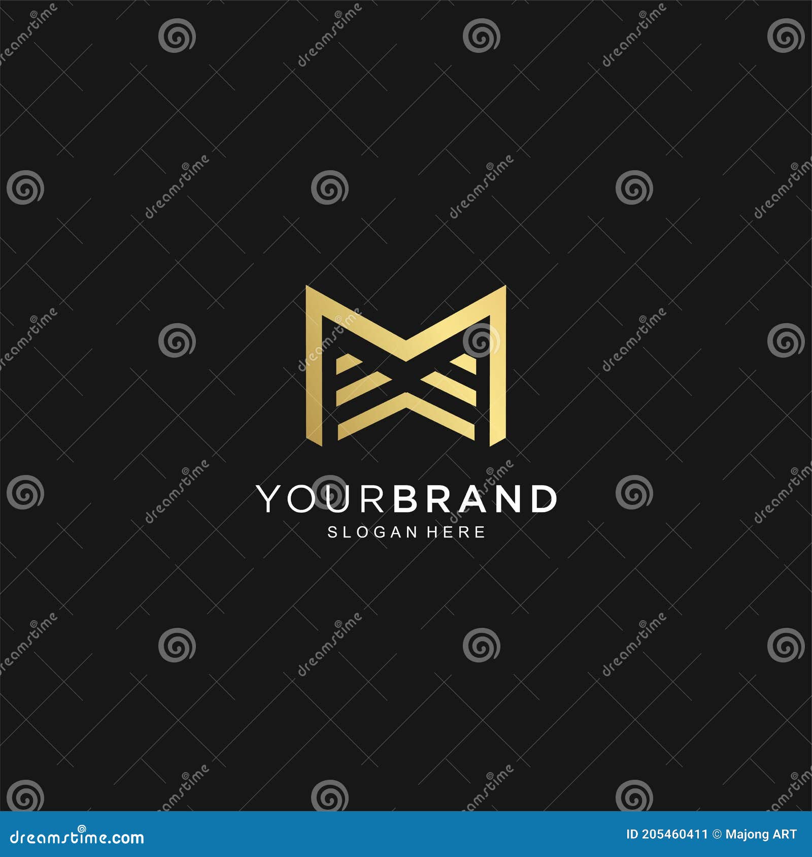 M Letter Line Logo Design.Minimal Creative Monochrome Monogram Symbol Stock Vector ...