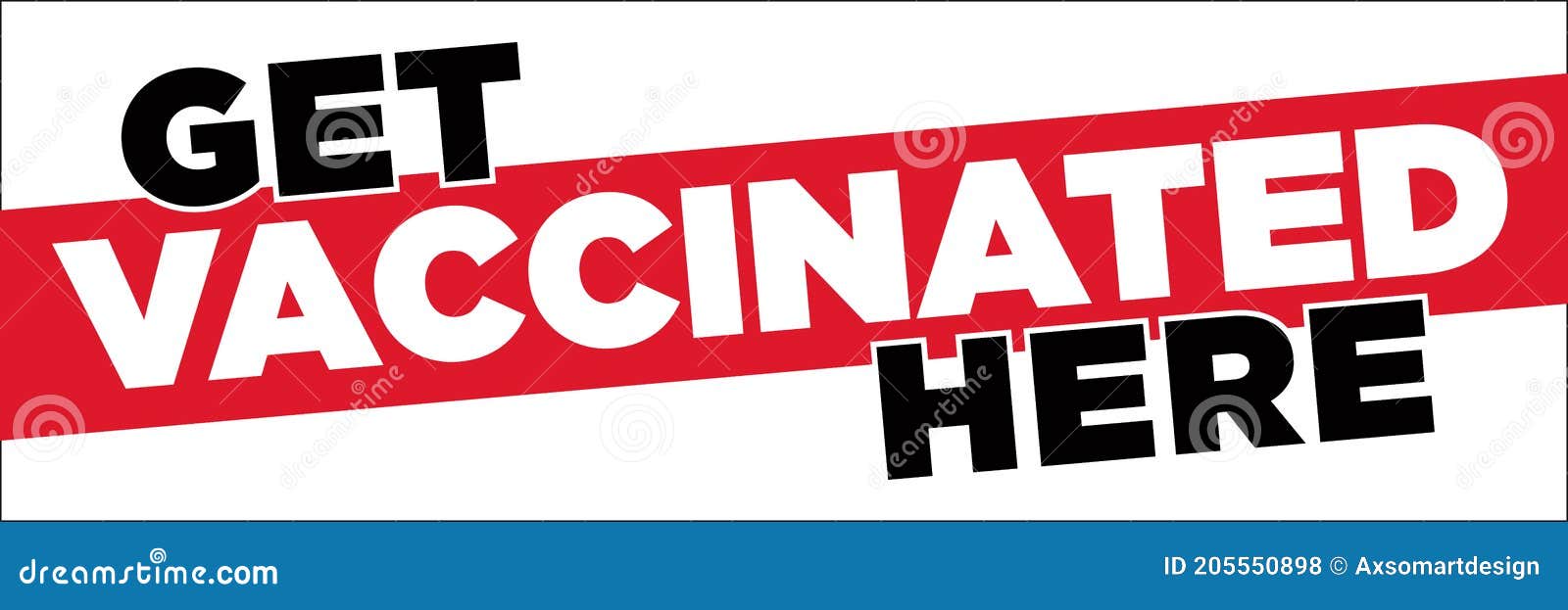 Get Vaccinated Here Banner | Large Sign for Hospitals and Medical ...