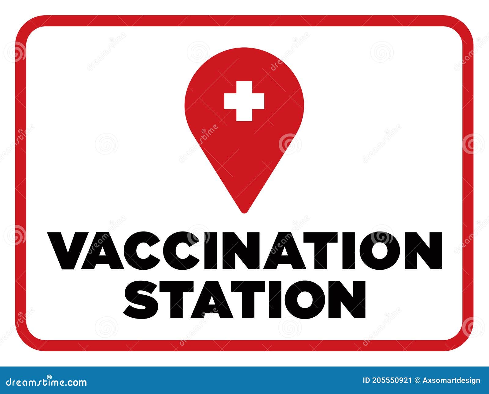 Vaccination Station Sign for Hospitals & Medical Facilities ...