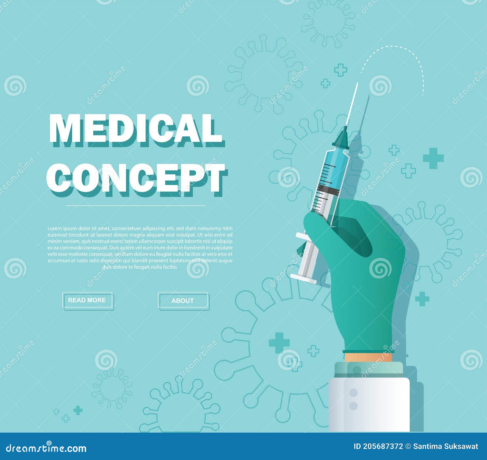 Injection Hand Drawn Outline Doodle Icon. Cartoon Vector ...