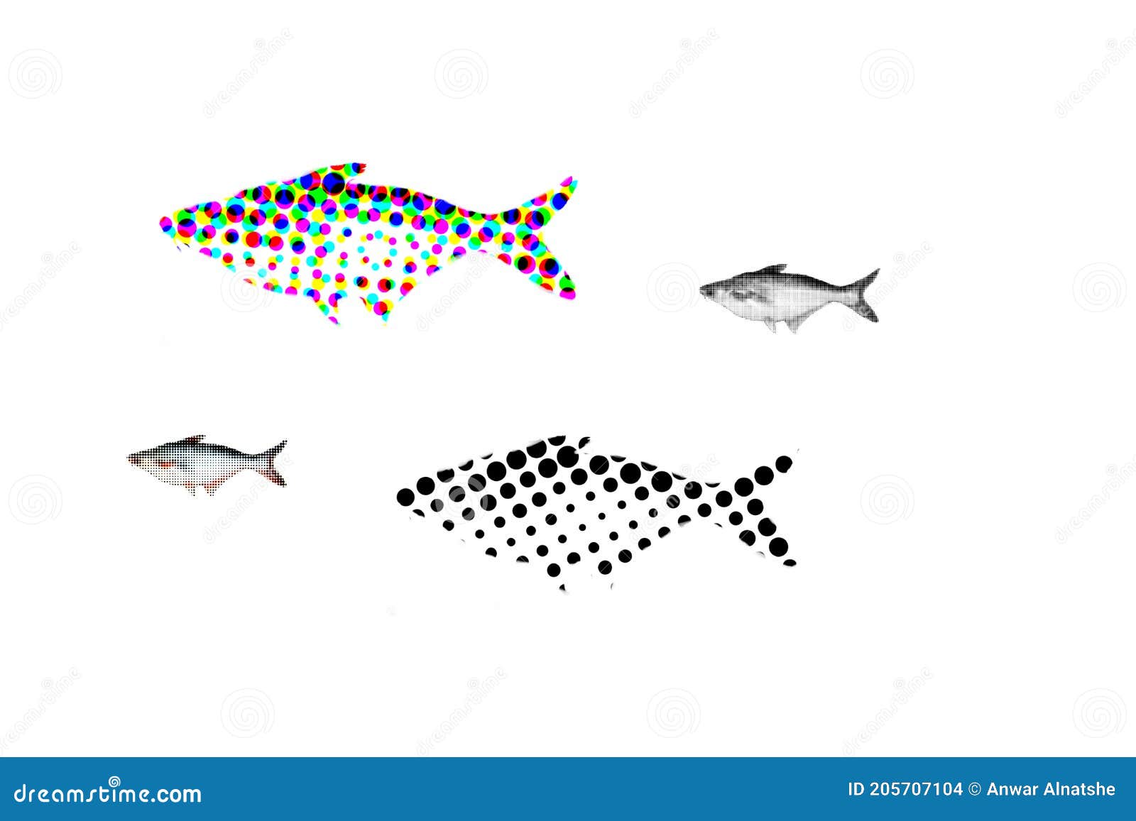 Cartoonish Clip Art Fish Illustration In White Background ...