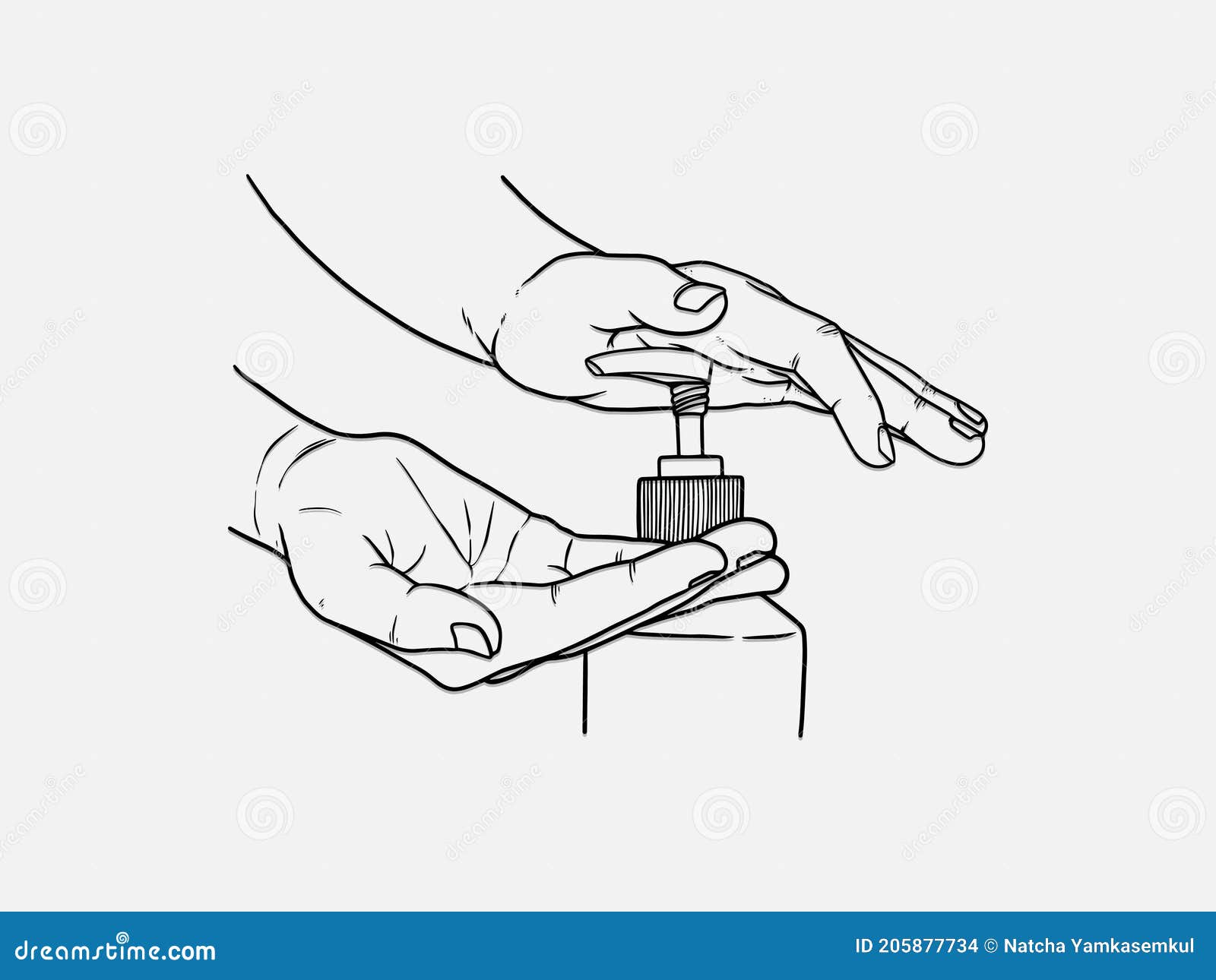 PrintPump Alcohol Gel Hand Sanitizer Alcohol-based Hand Rub. Rubbing ...