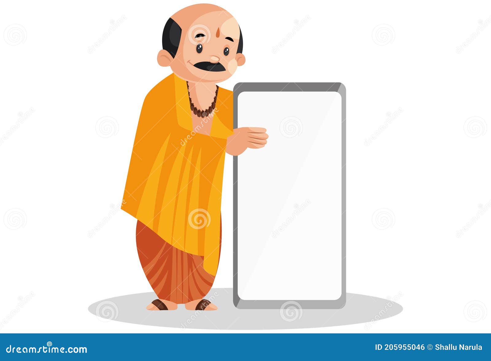 Pandit Ji Vector Mascot Logo | CartoonDealer.com #265403902