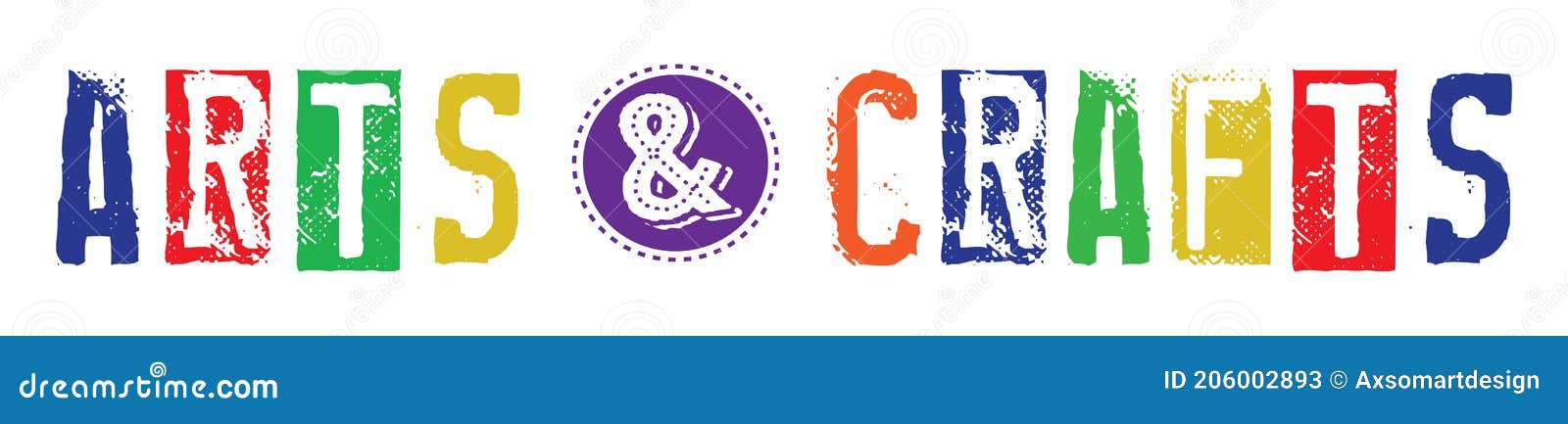 Stamped Arts & Crafts Lettering | Bright Classroom Sign for Teachers ...