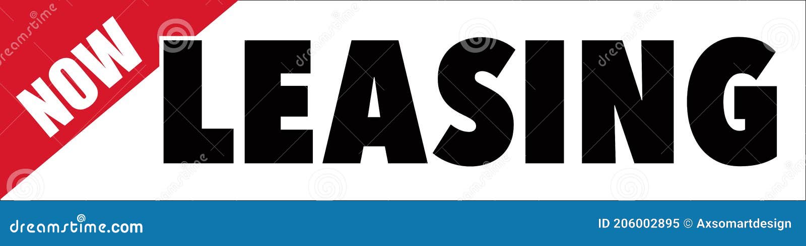 Now Leasing Banner for Apartment and Rental Managers Stock Vector ...