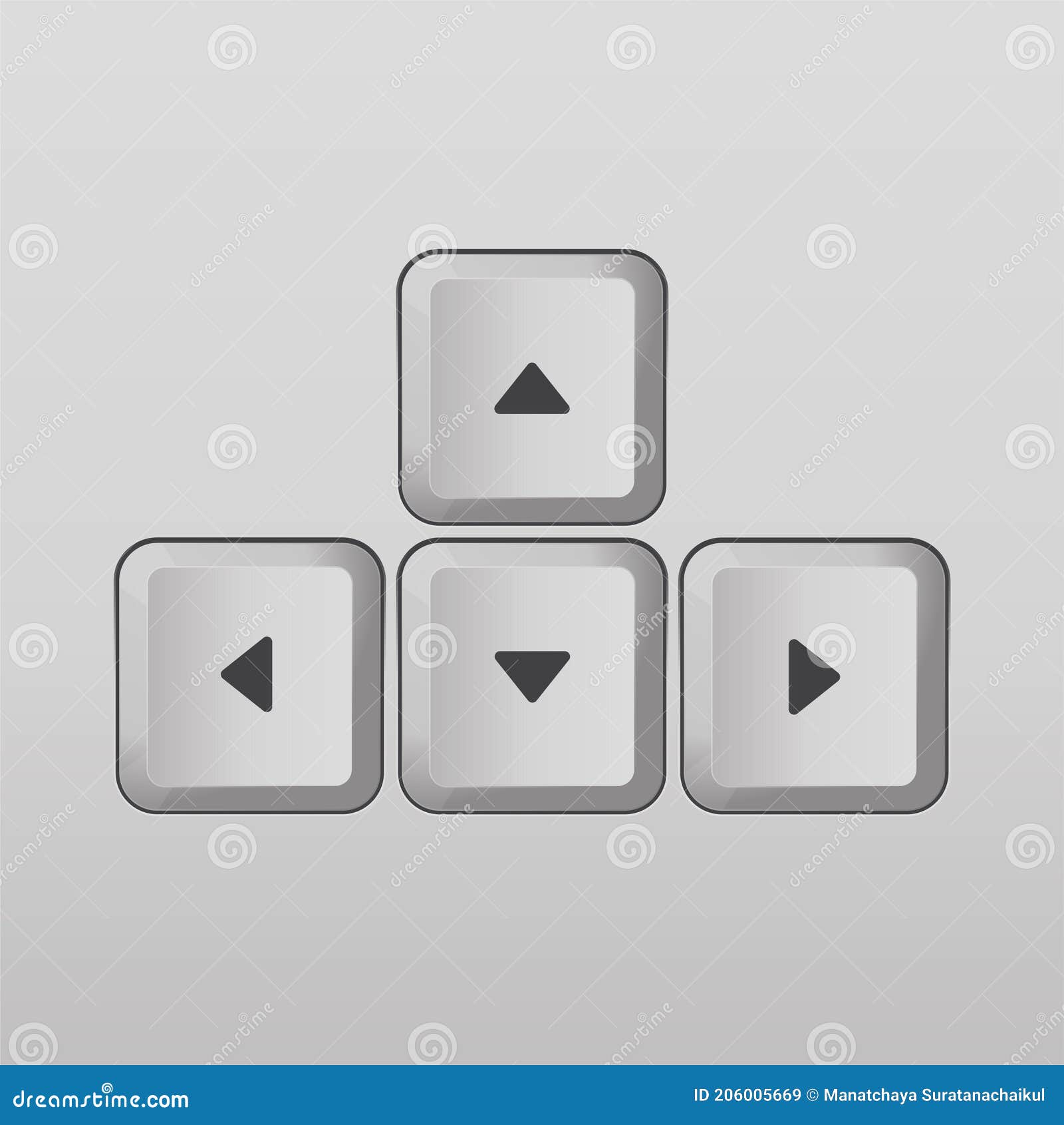Directional Keyboard Button Stock Vector - Illustration of sign, keypad ...