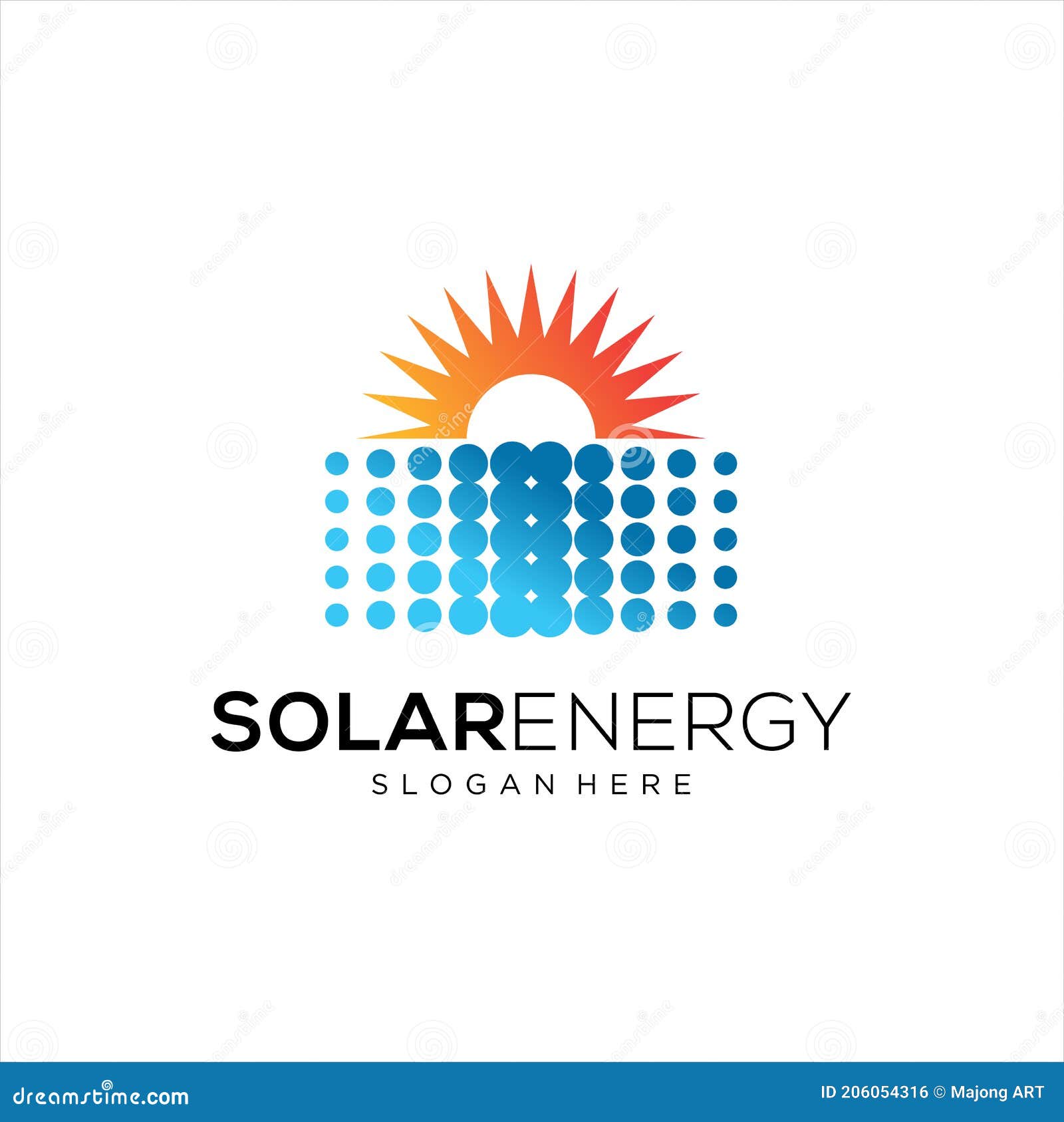 Sun Solar Energy Logo Design Template. Solar Tech Logo Stock Vector ...