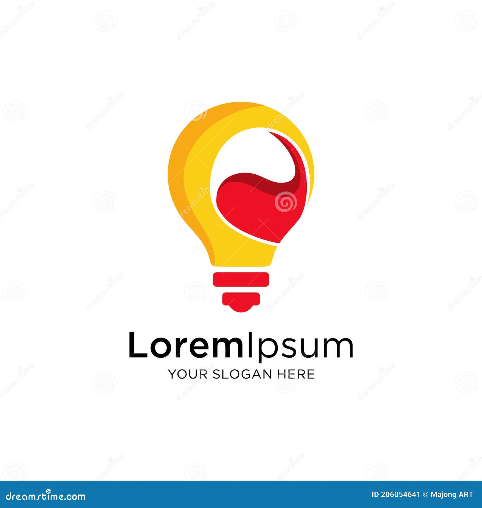 Bulb Logo Design Colorful. Creative Light Bulb Logo Ideas Stock Vector ...