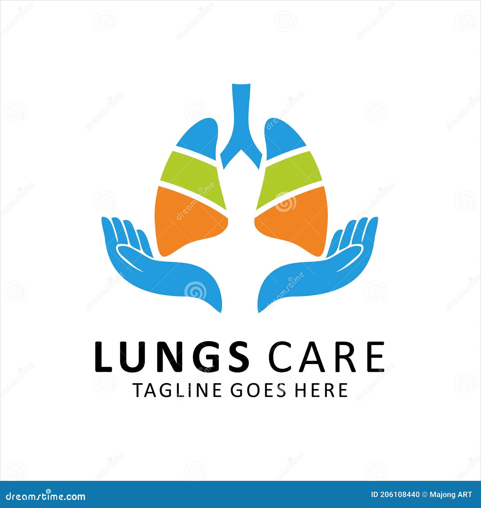 Lungs Care Logo Template Design Vector, Emblem, Design Concept Stock ...