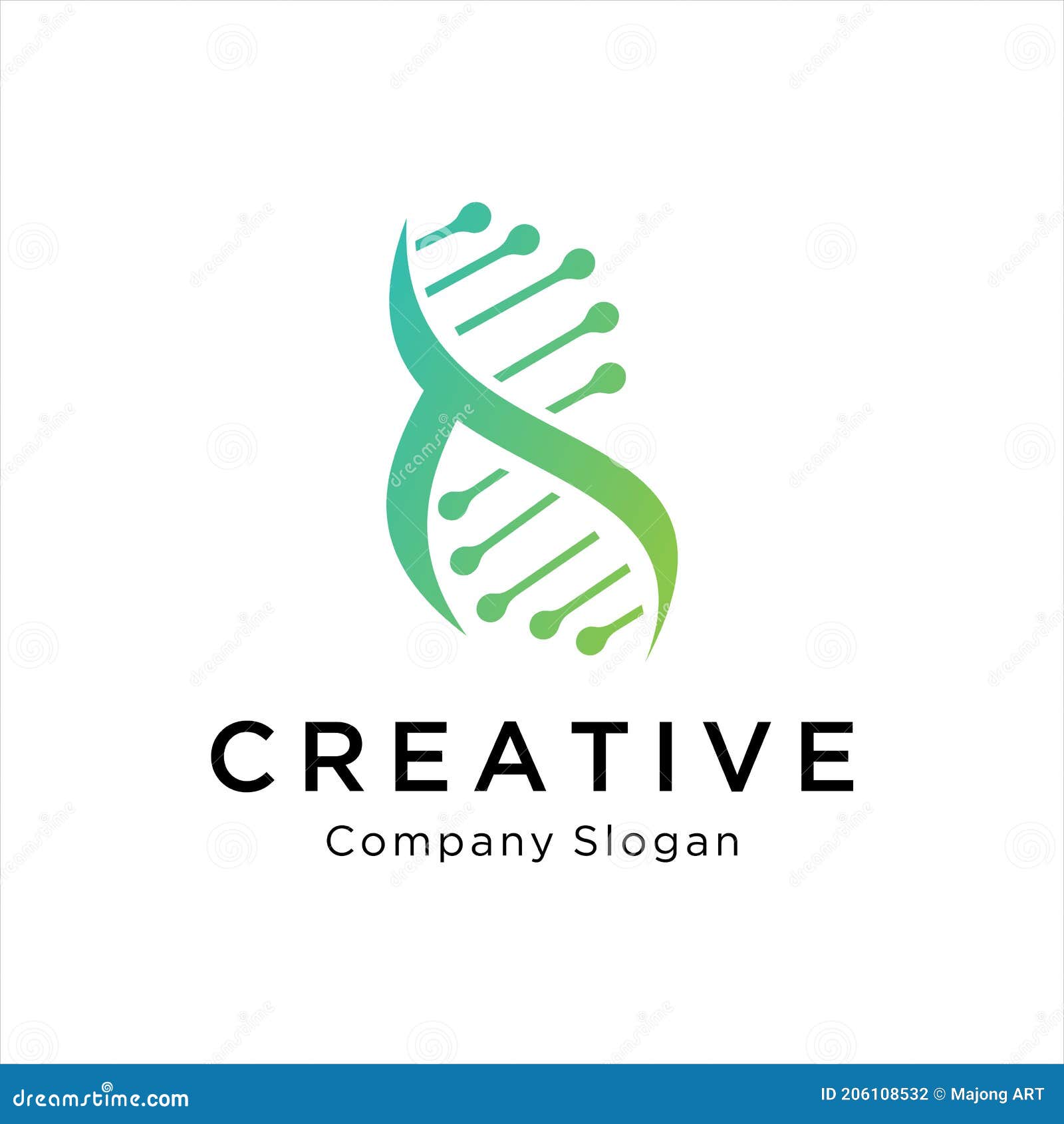 DNA Helix Logo Template. Genetics Vector Design Stock Vector ...