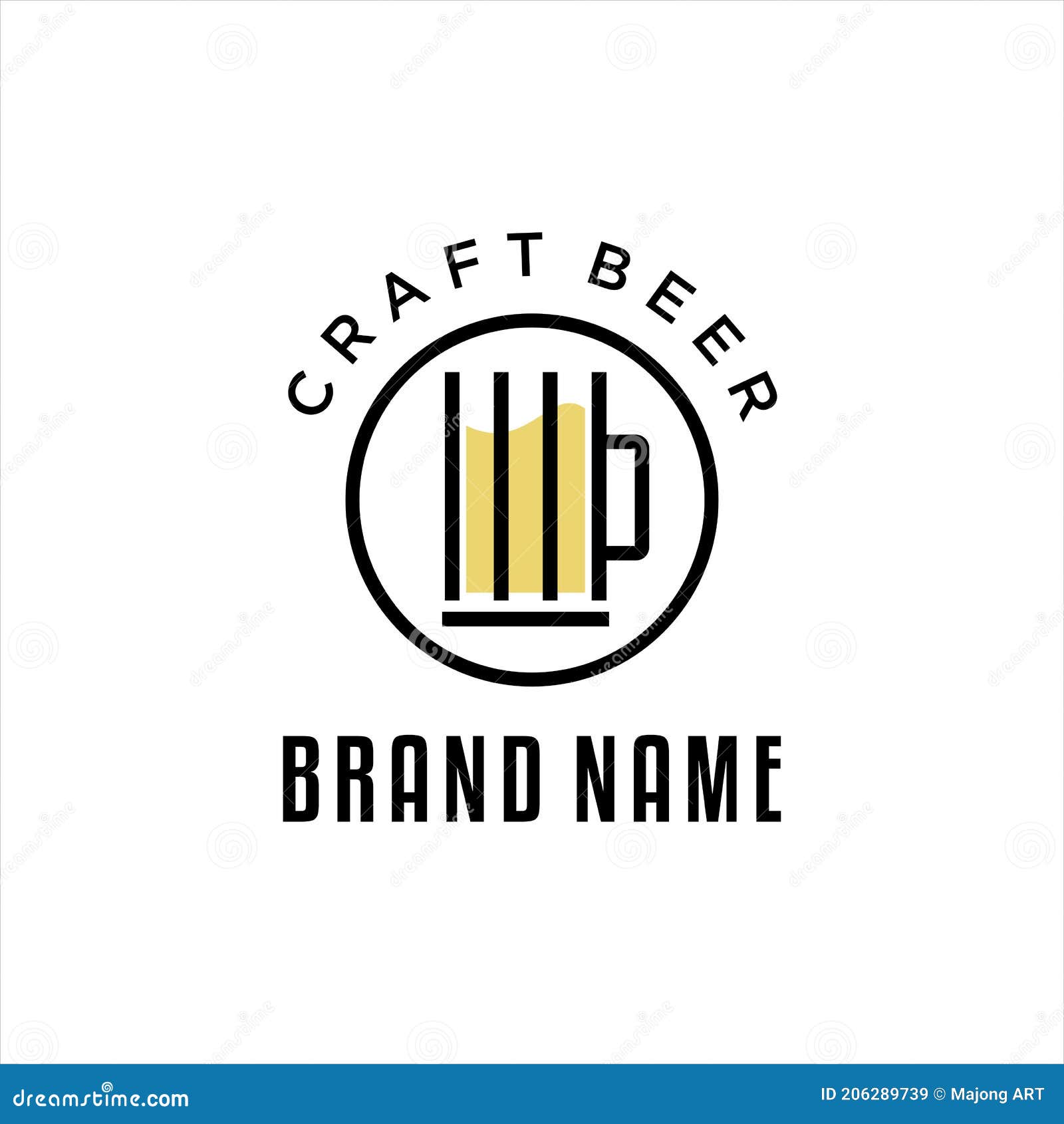 Logo Design Templates for Craft Beer, Bars, Pubs, Breweries Stock ...