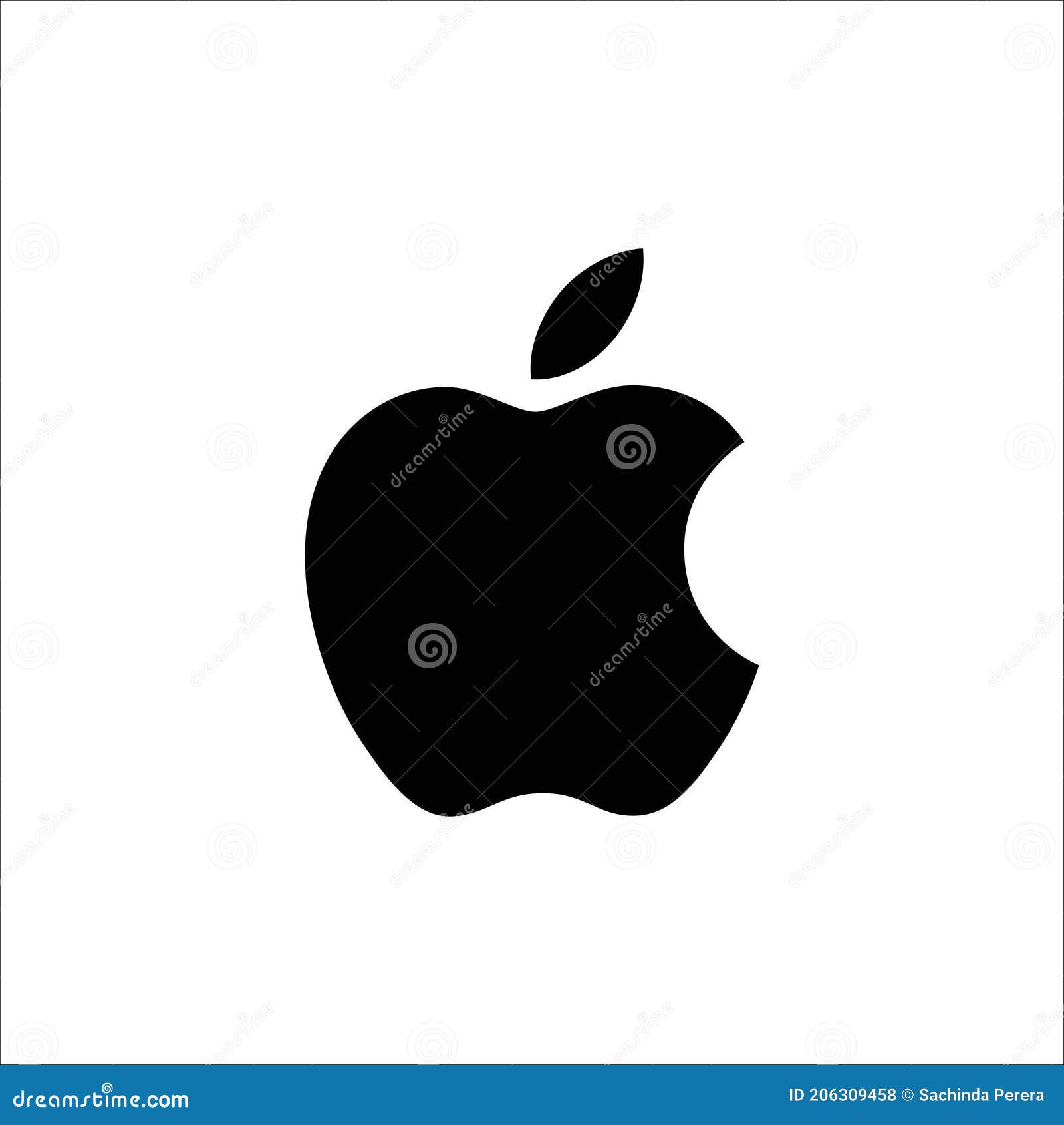 Apple Brand Logo Isolated Vector Editorial Stock Photo - Illustration ...