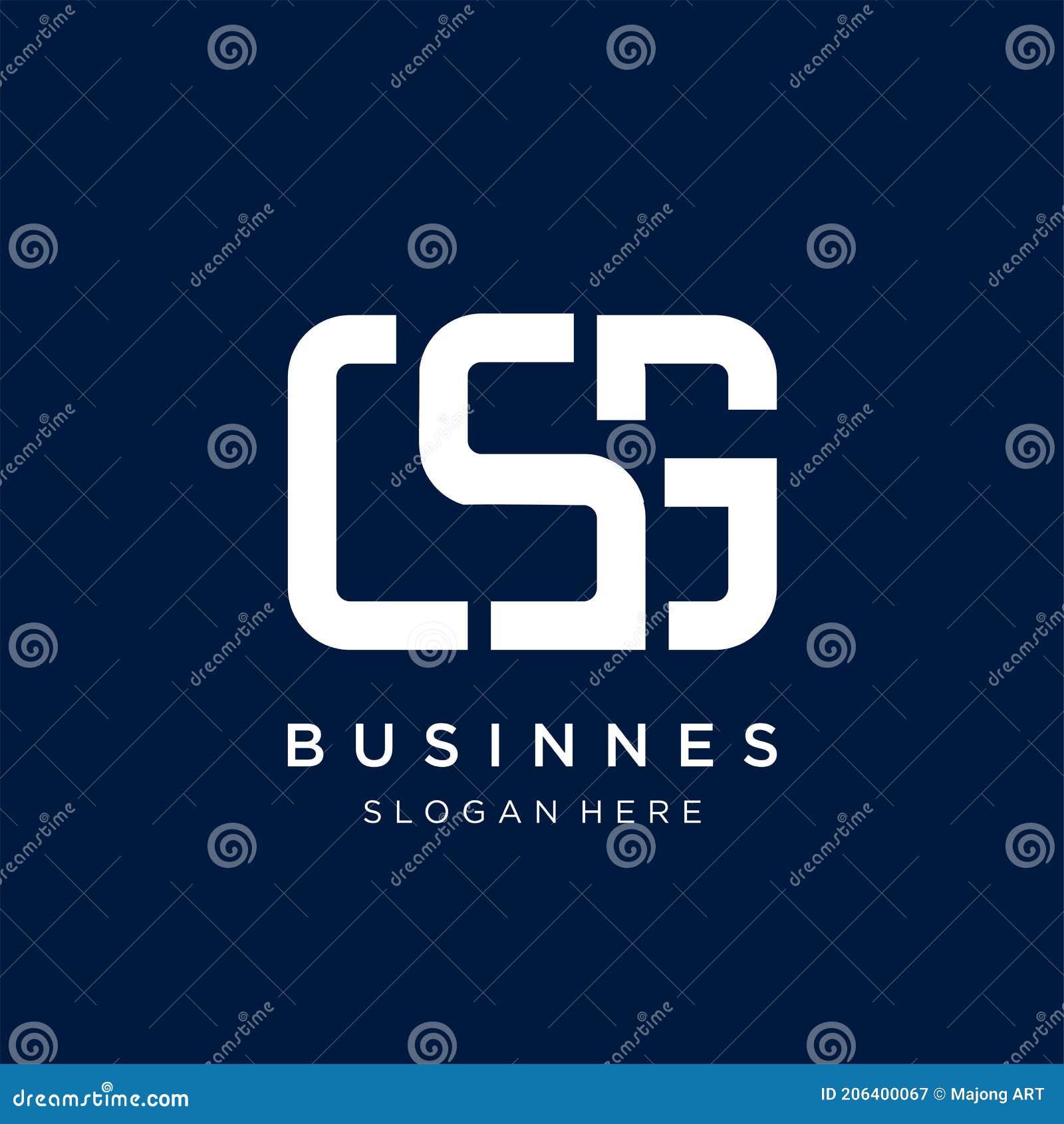 CSG Letter Abstract Monogram Logo Design Stock Vector - Illustration of ...