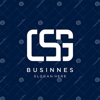 CSG Letter Abstract Monogram Logo Design Stock Vector - Illustration of ...