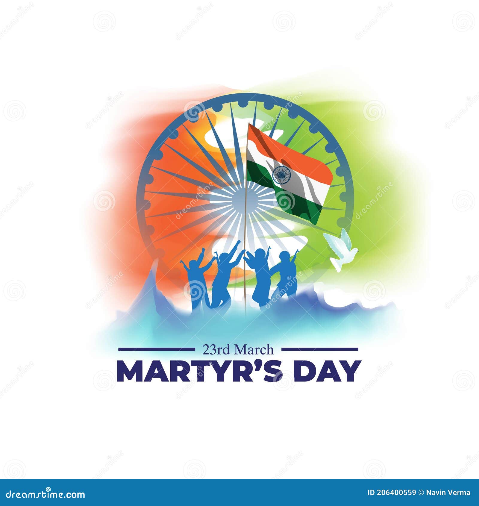 Vector Illustration of India Patriotic Concept Banner. Stock Vector ...