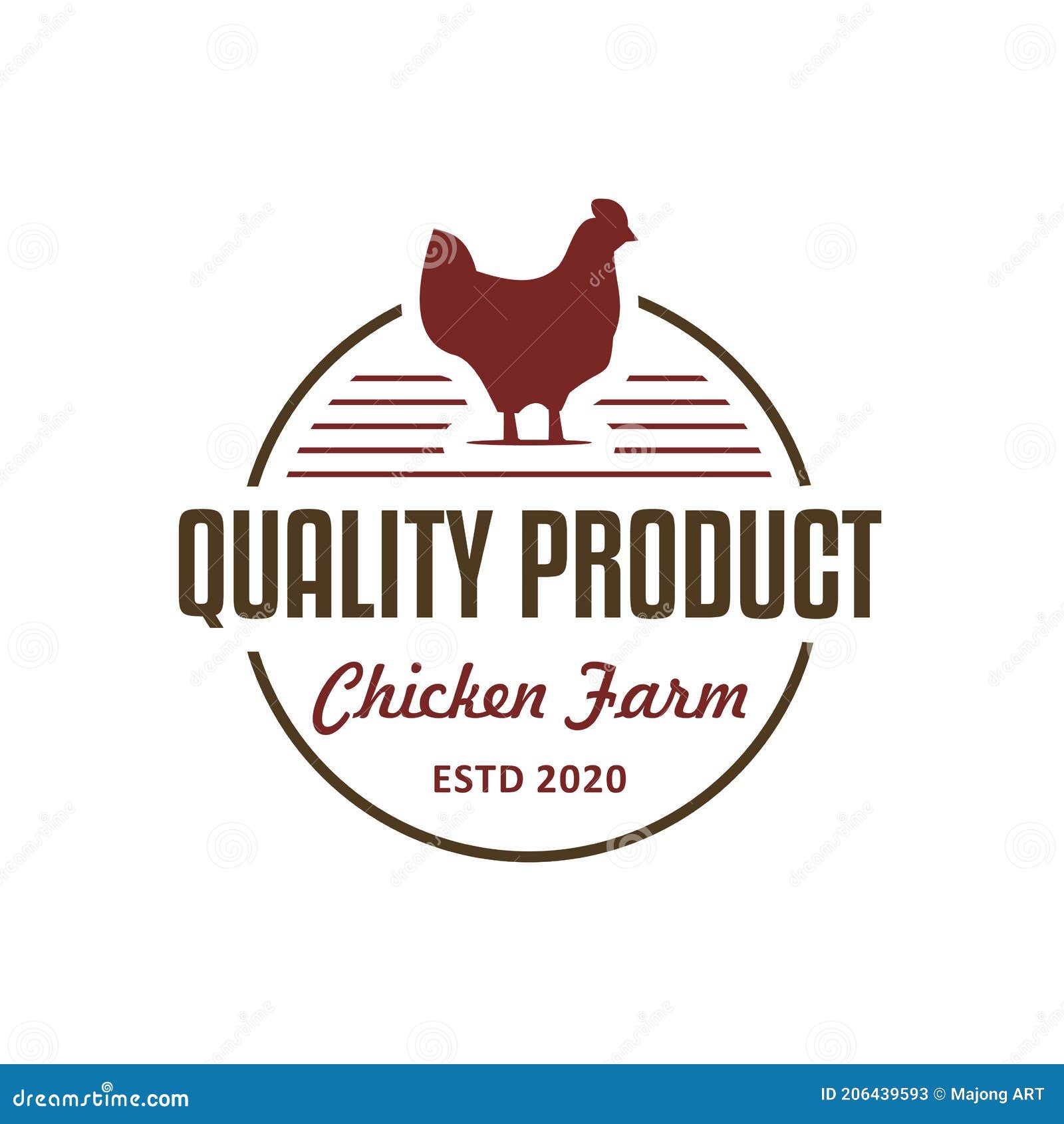Chicken Farm Logo Vintage Premium Quality. Fresh Eggs Logo. Premium ...