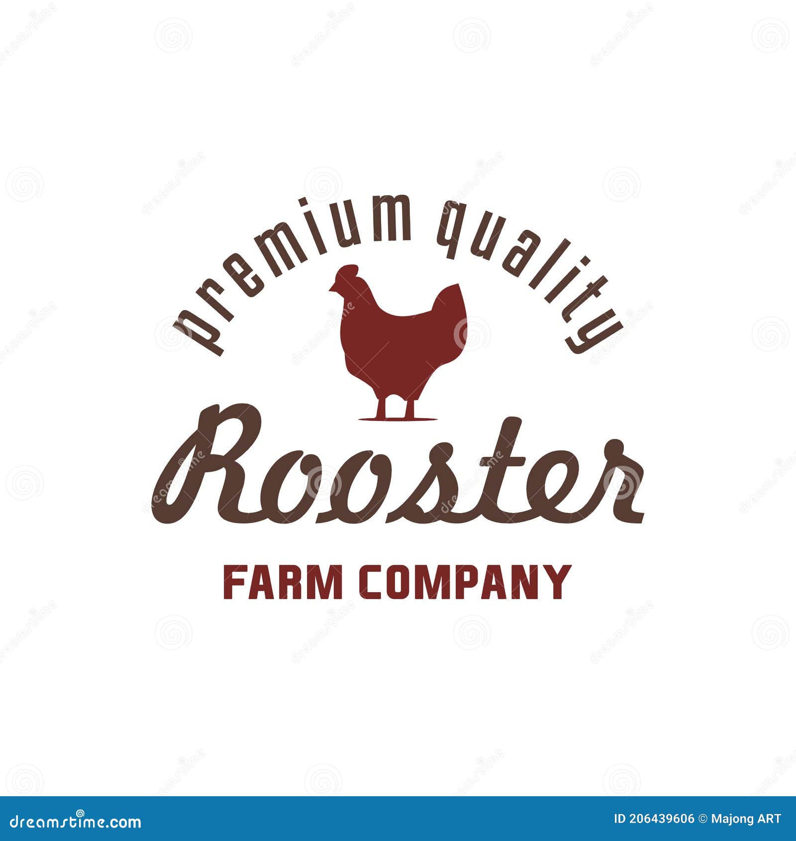 Homestead Chicken Locally Grown Organic Eco Food Rough Concept On ...