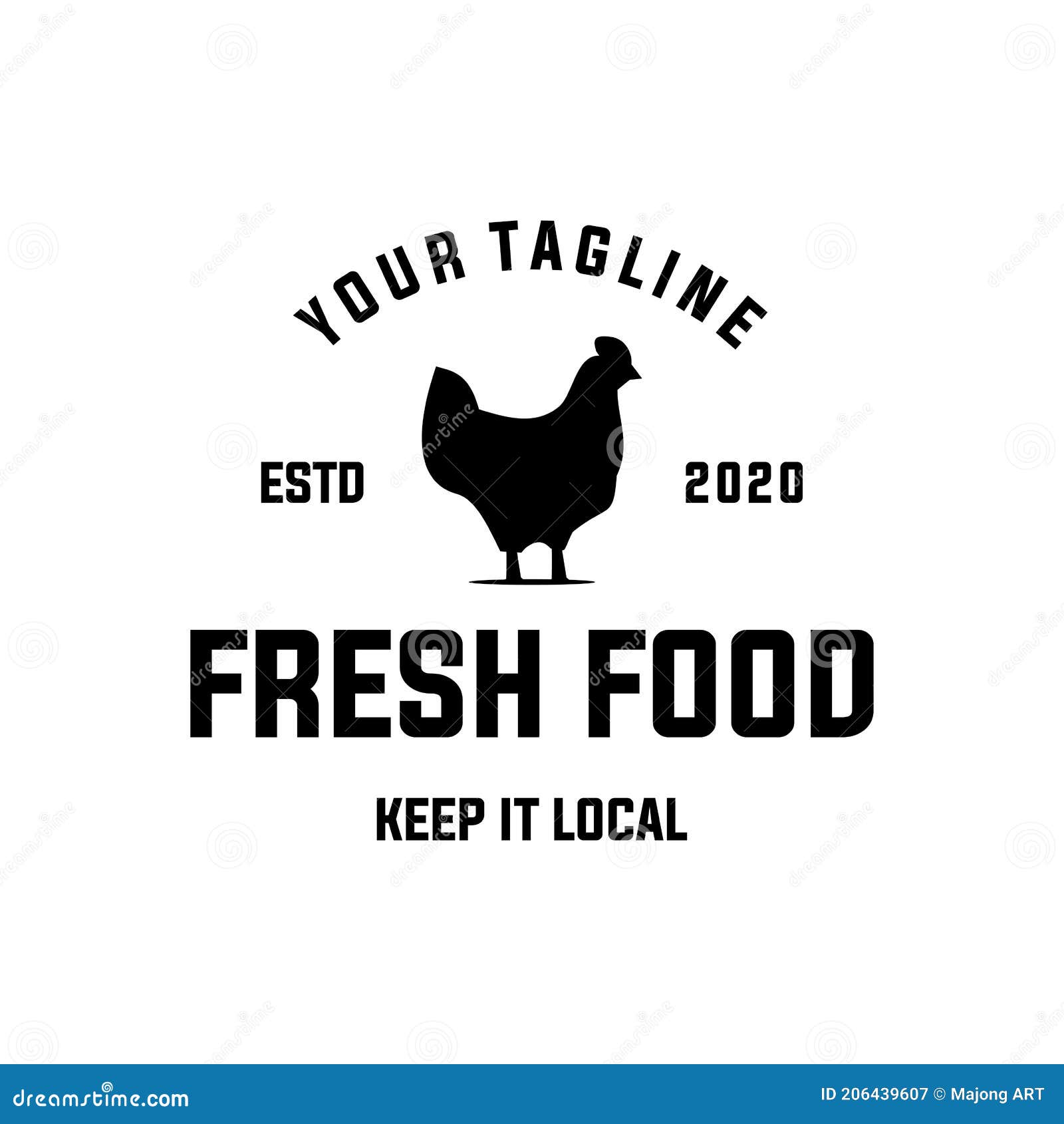 Chicken Farm Logo Vintage Premium Quality. Fresh Eggs Logo Stock Vector ...