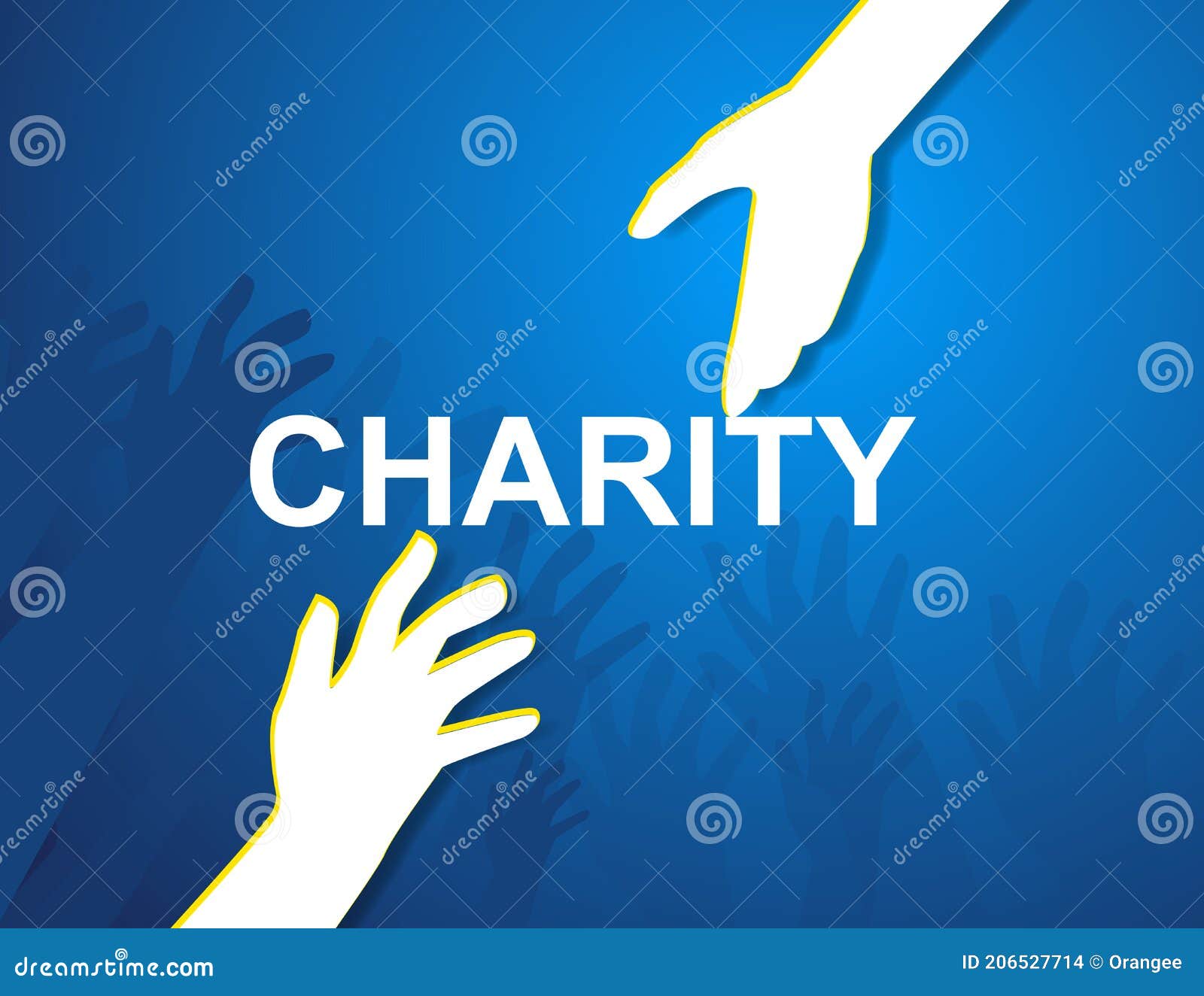 Helping Hands, Charity Background Design Stock Vector - Illustration of ...