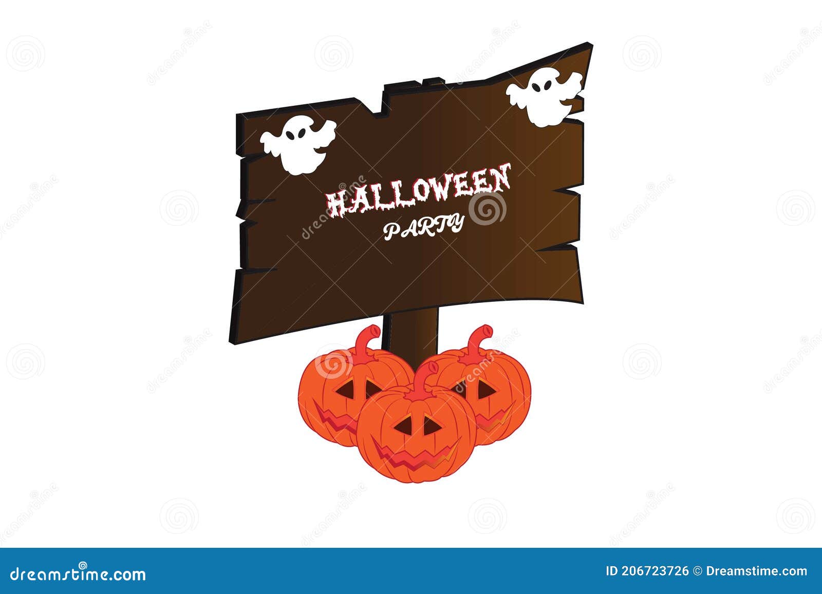 Halloween Signage Signage - Ornament Halloween Stock Illustration ...