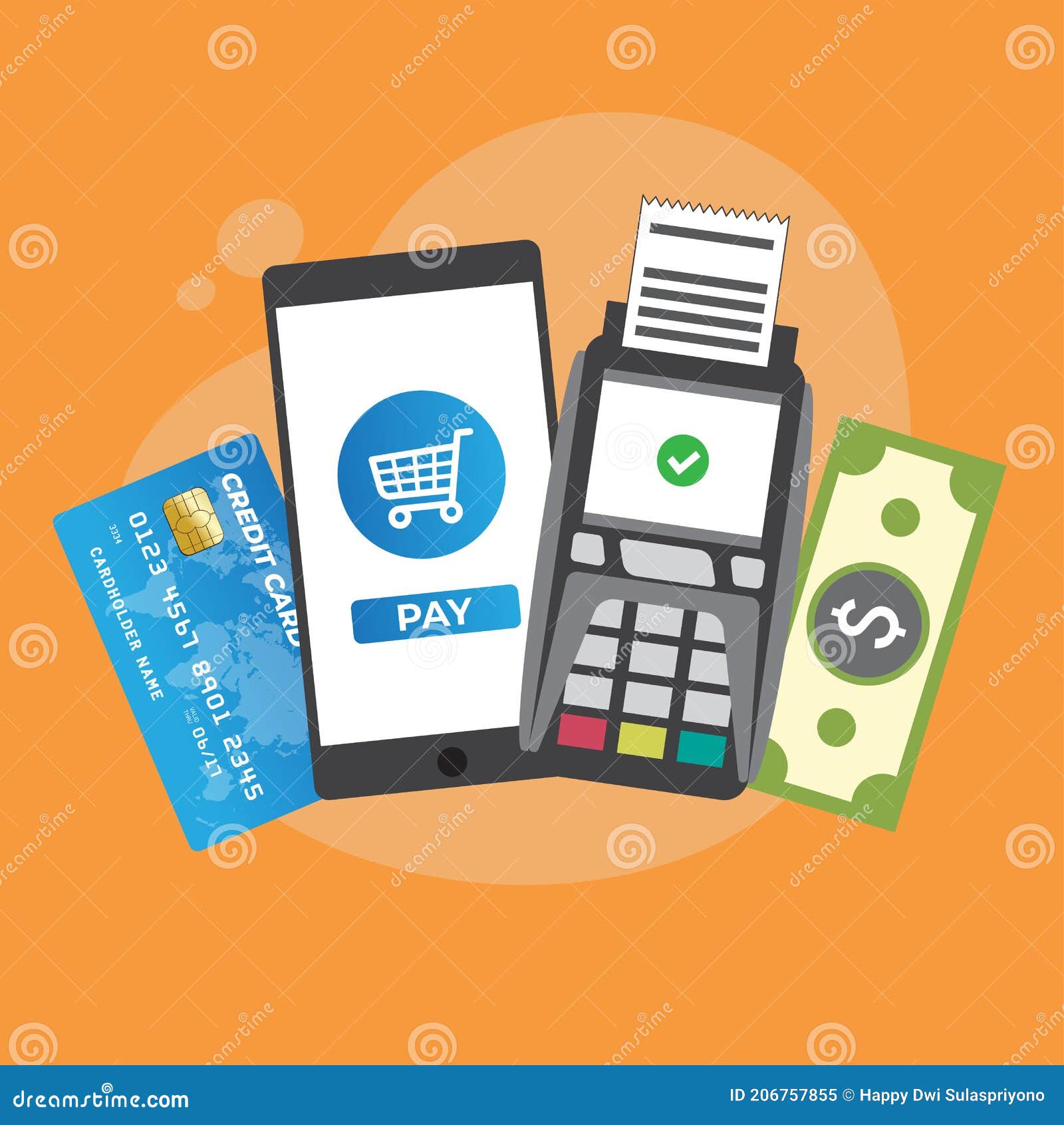 Set of Variety Payment Methods Icon Stock Vector - Illustration of ...