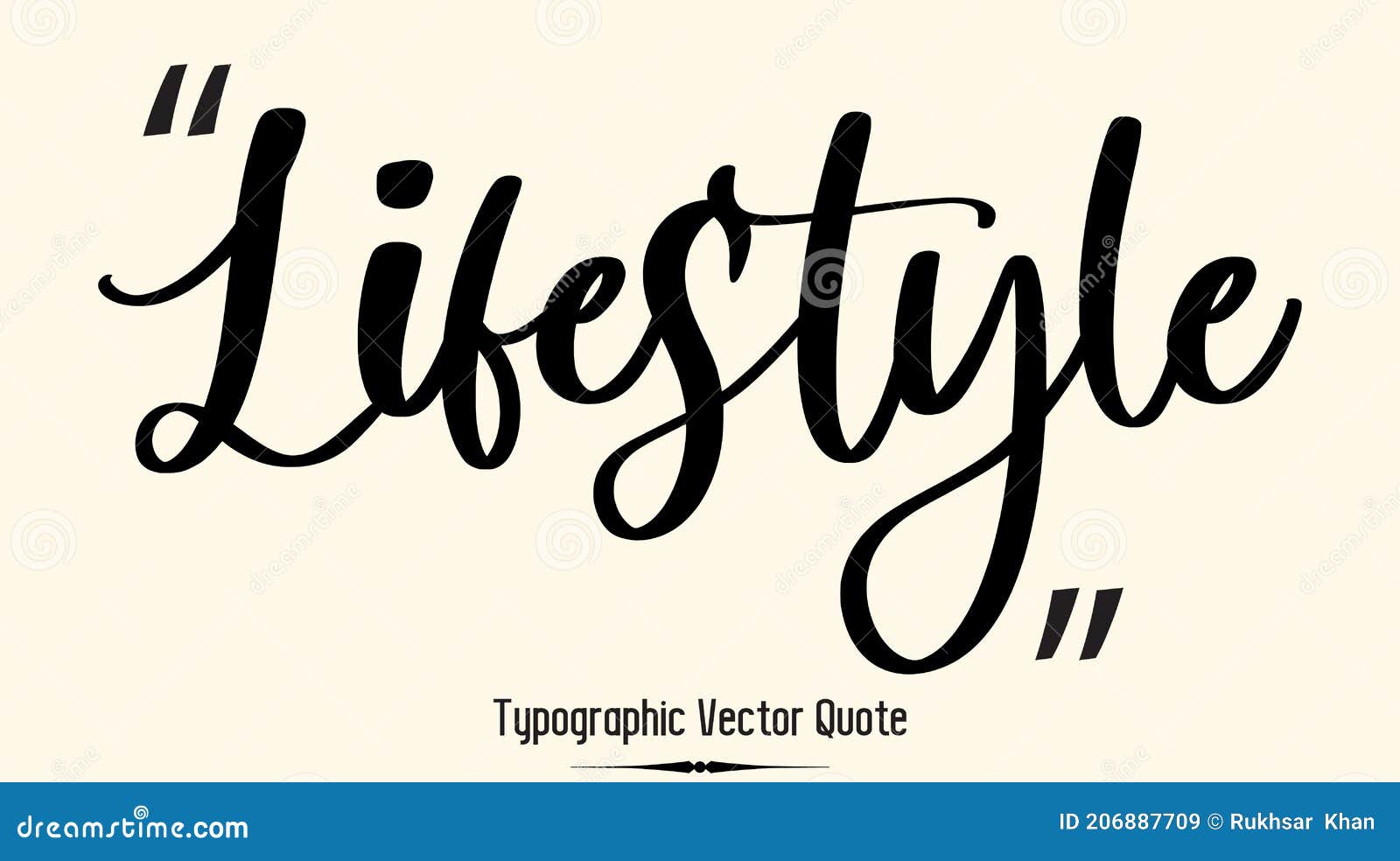 Lifestyle Written Letter Typography Phrase Positive Quote Stock Vector ...