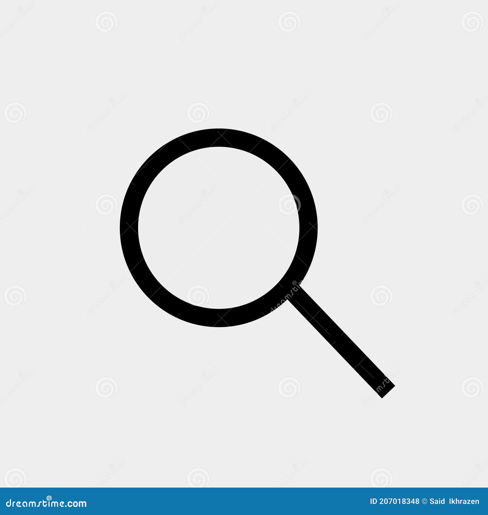 Magnifier Glass Icon Vector Illustration. Magnifier Logo Template ...