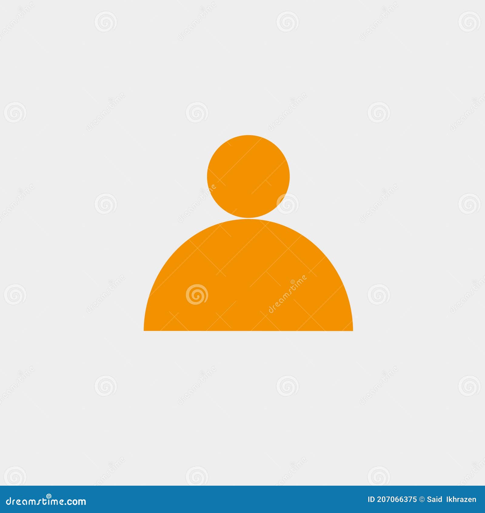 Single Person Icon. Simple Representation of Man. Vector Illustration ...