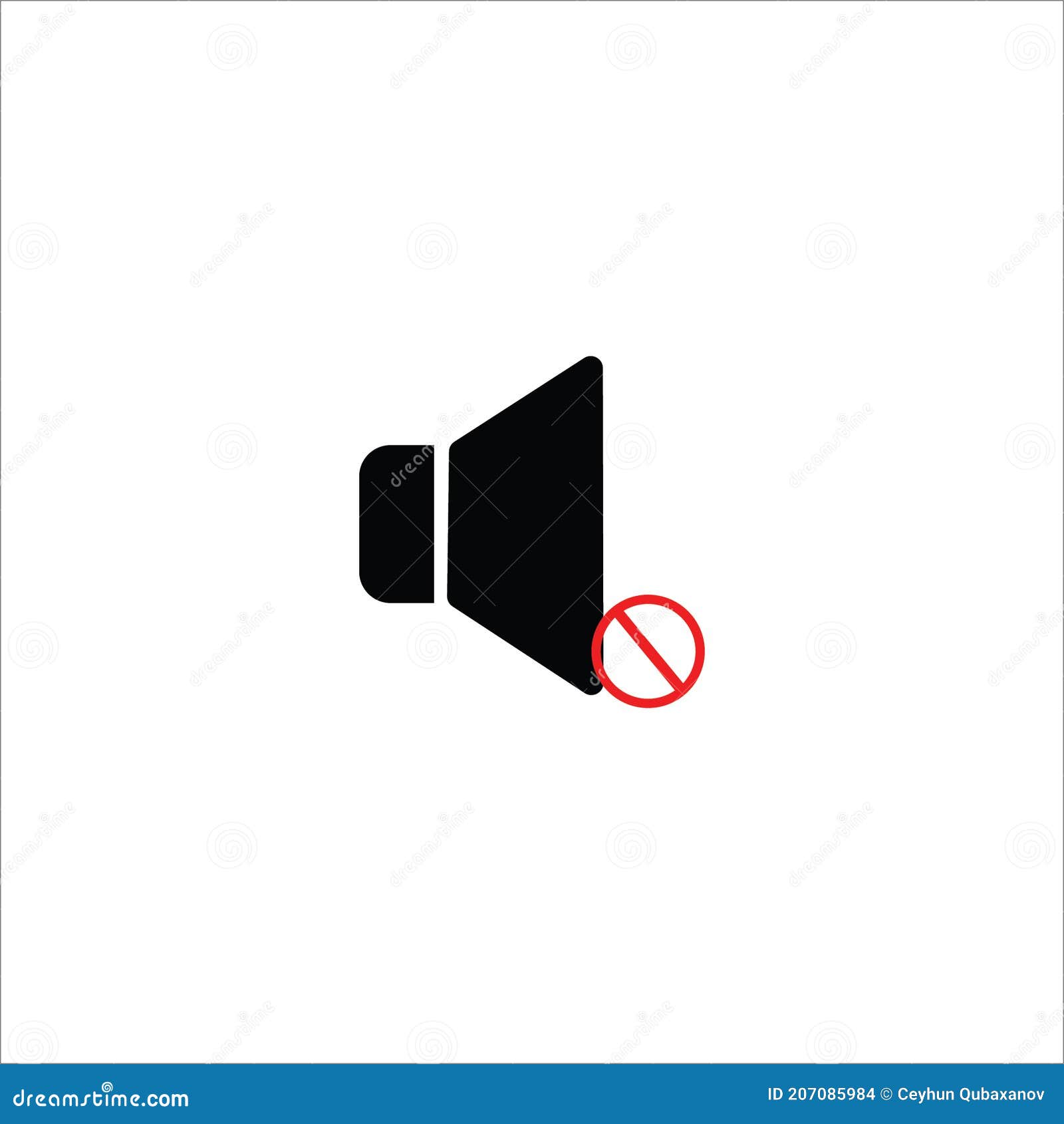 Sound Off Button Vector Icon Stock Vector - Illustration of electronic ...
