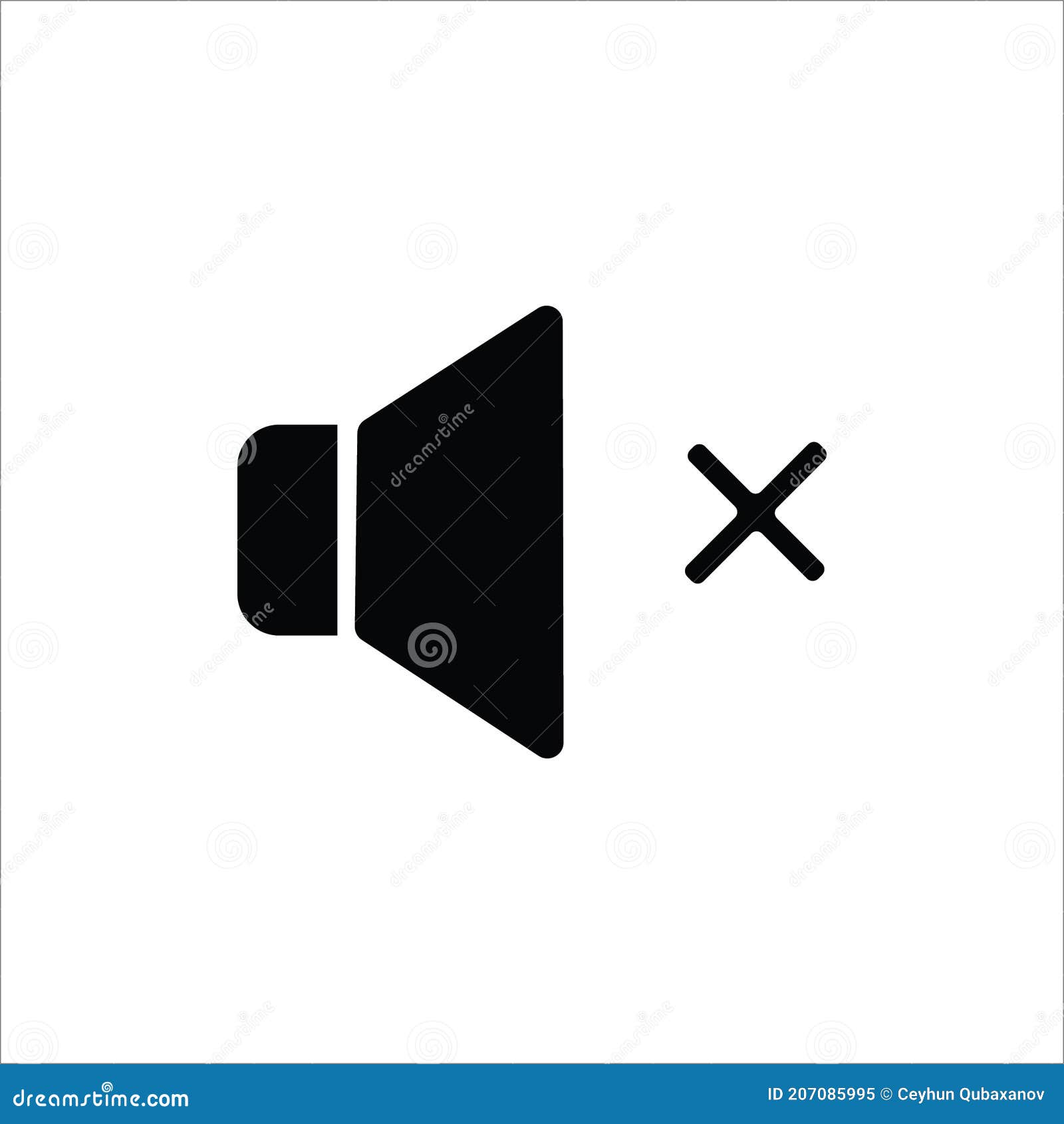 Sound Off Button Vector Icon Stock Vector - Illustration of pulse ...