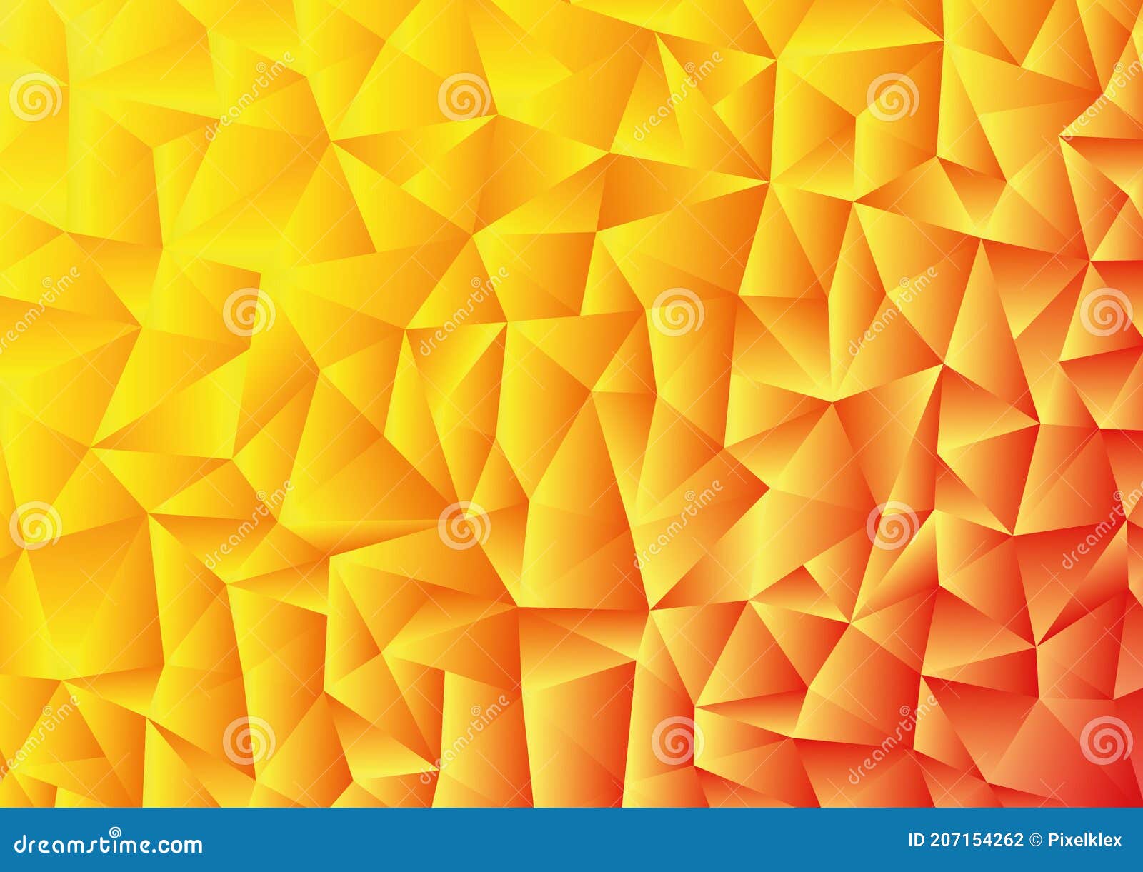 Colorful Three-dimensional Polygon Background with a Yellow-orange ...
