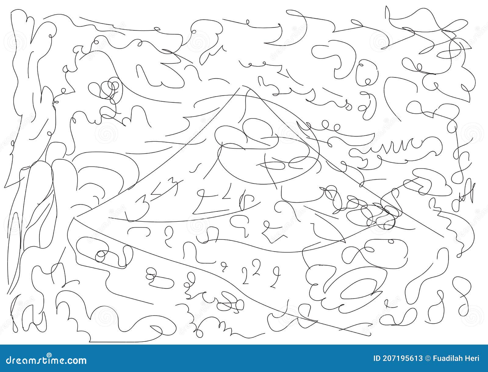 Abstract Illustration of Meaningless Pictures Stock Vector ...