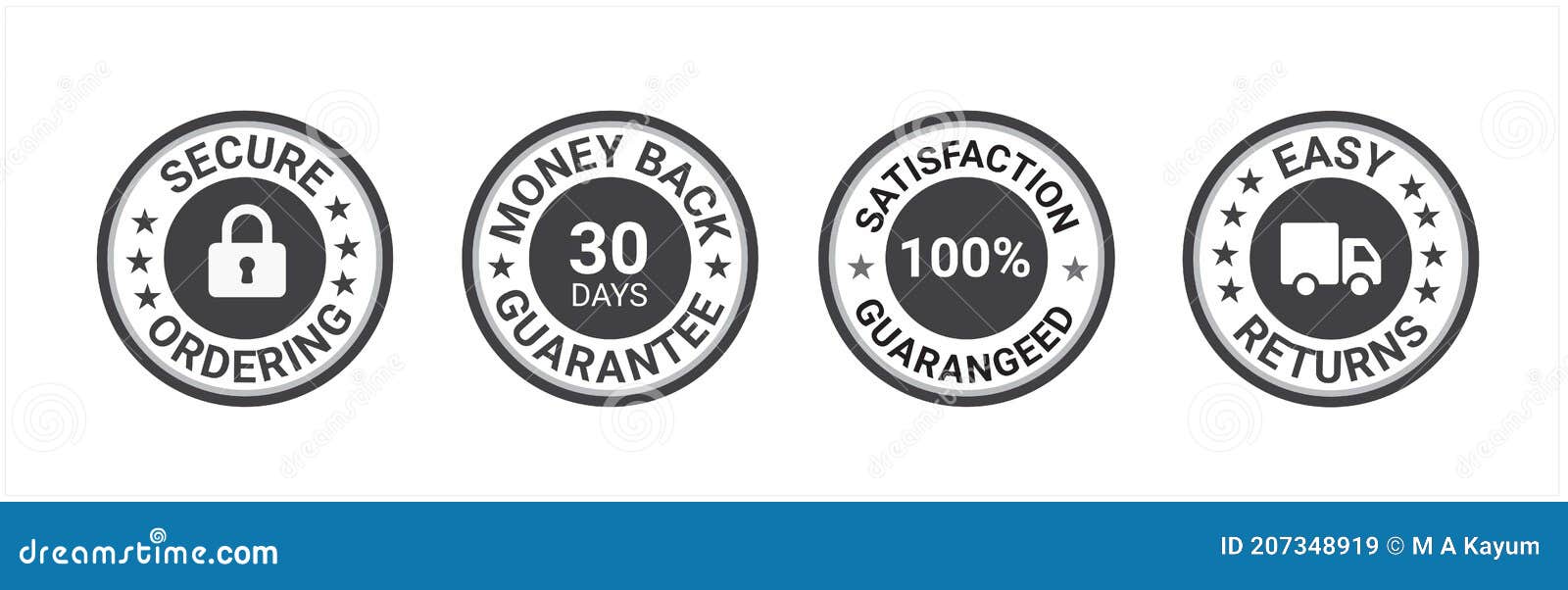 Free Shipping Trust Badges ,Trust Badges, Secure Ordering, Easy Returns ...