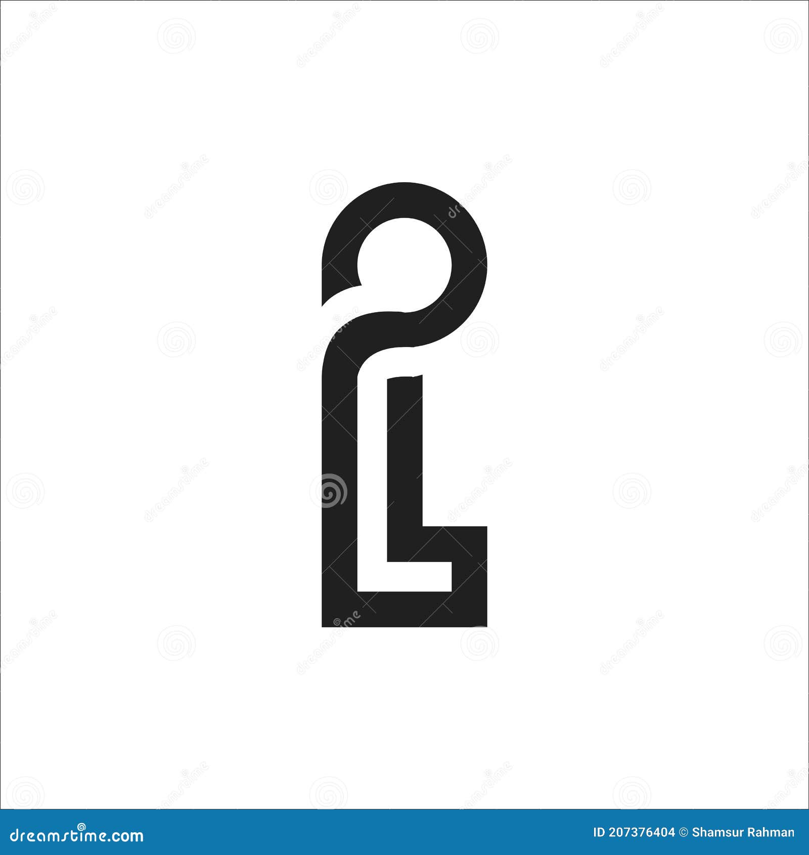 Creative Abstract Letter Pl Logo Design. Linked Letter Lp Logo Design ...