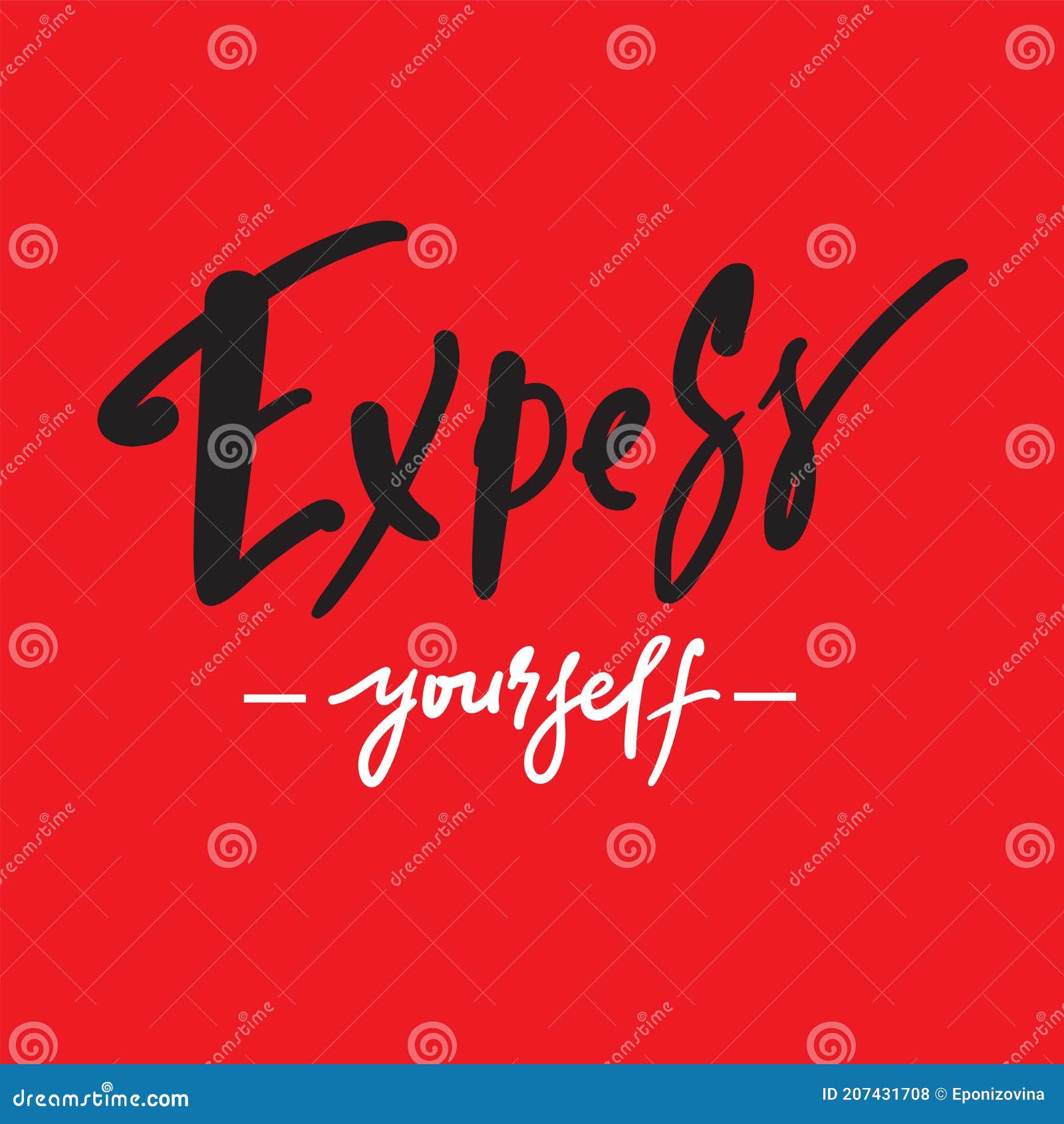 Express Yourself - Inspire Motivational Quote. Stock Vector ...