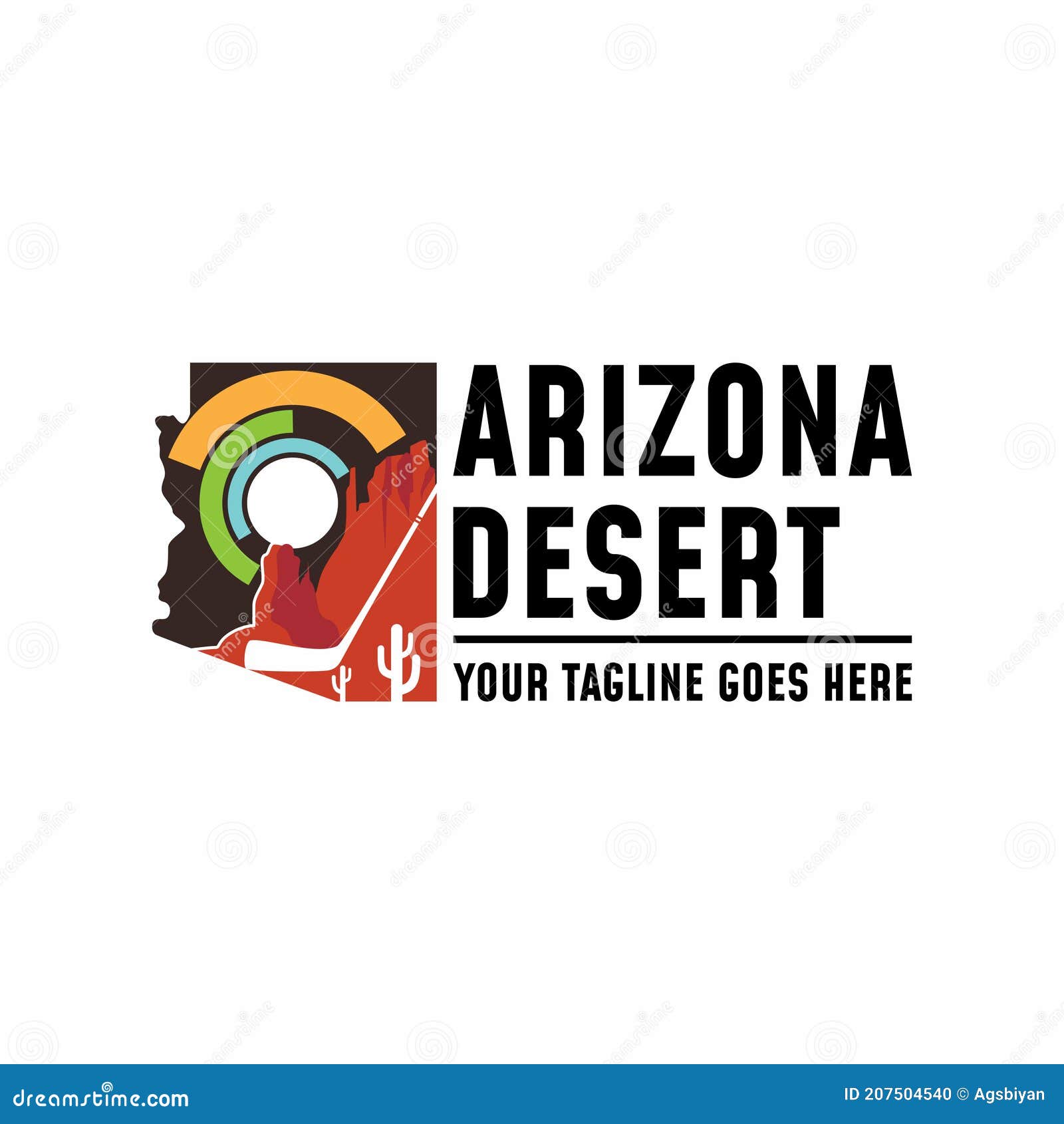 Logo, Design, Vector, Image of the Arizona Region and Nature Stock ...
