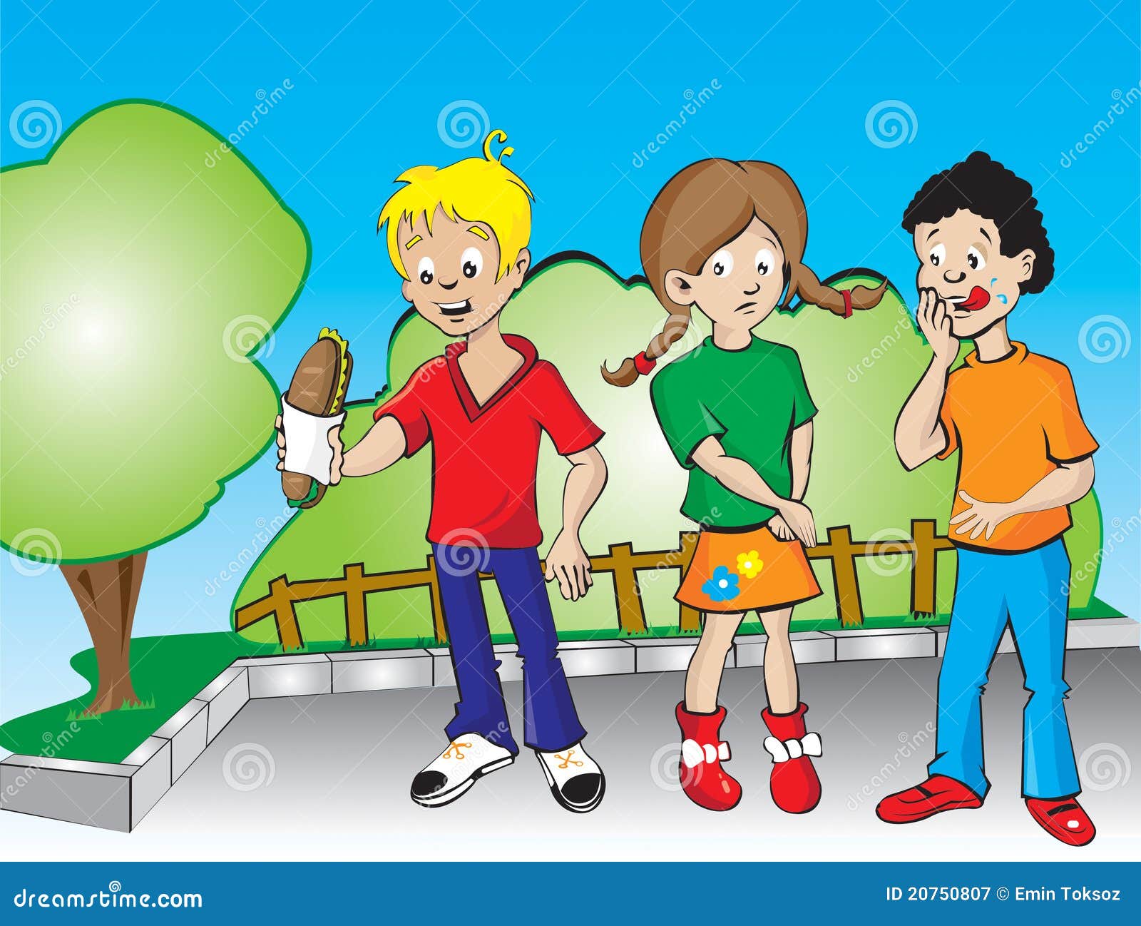 Selfish Kid stock illustration. Illustration of kids - 20750807