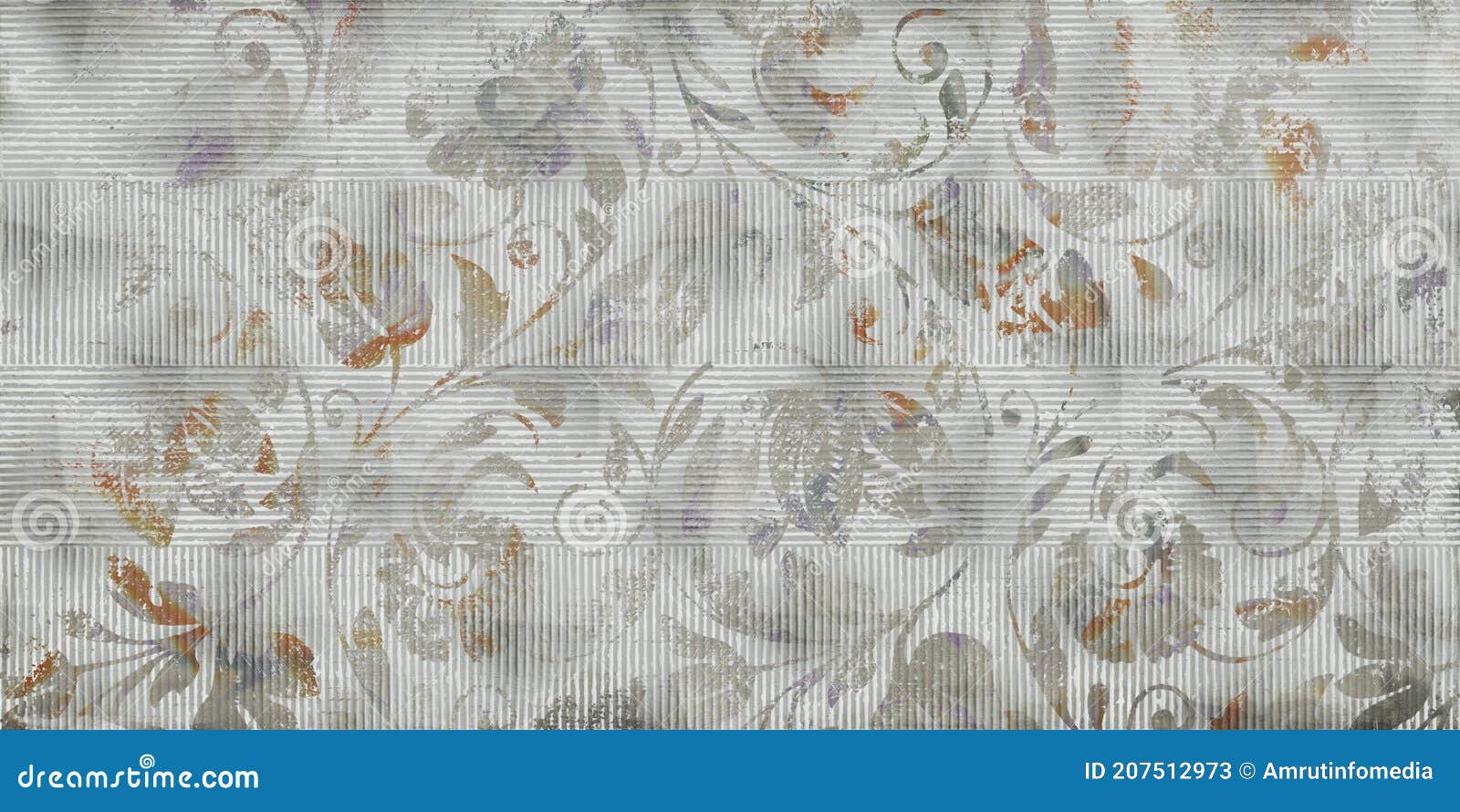 Floral marble design stock illustration. Illustration of tile - 207512973