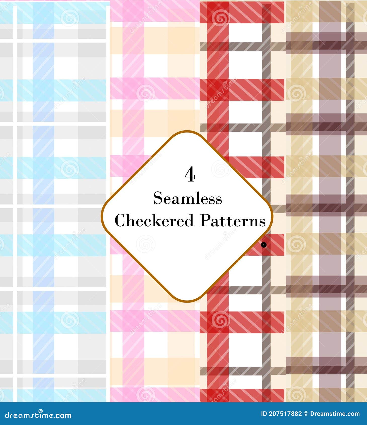 Checkered Patterns Which are Ready To Use and Trendy Stock Vector ...
