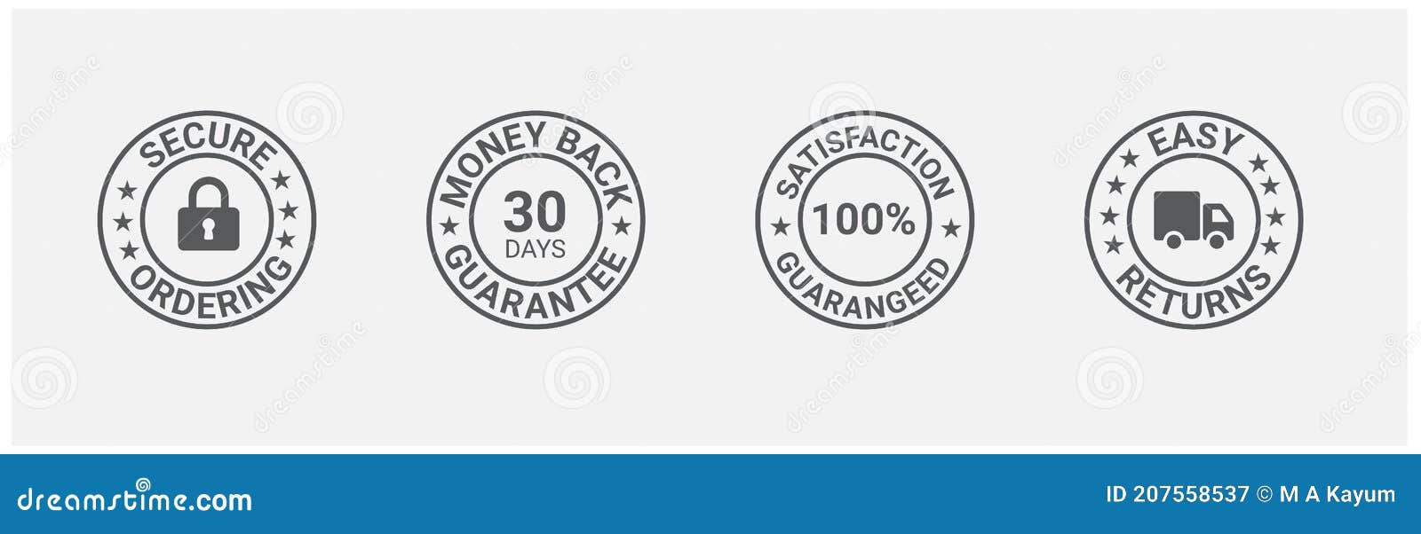 Trust Badge Vector, Free Shipping Badge Stock Vector - Illustration of ...