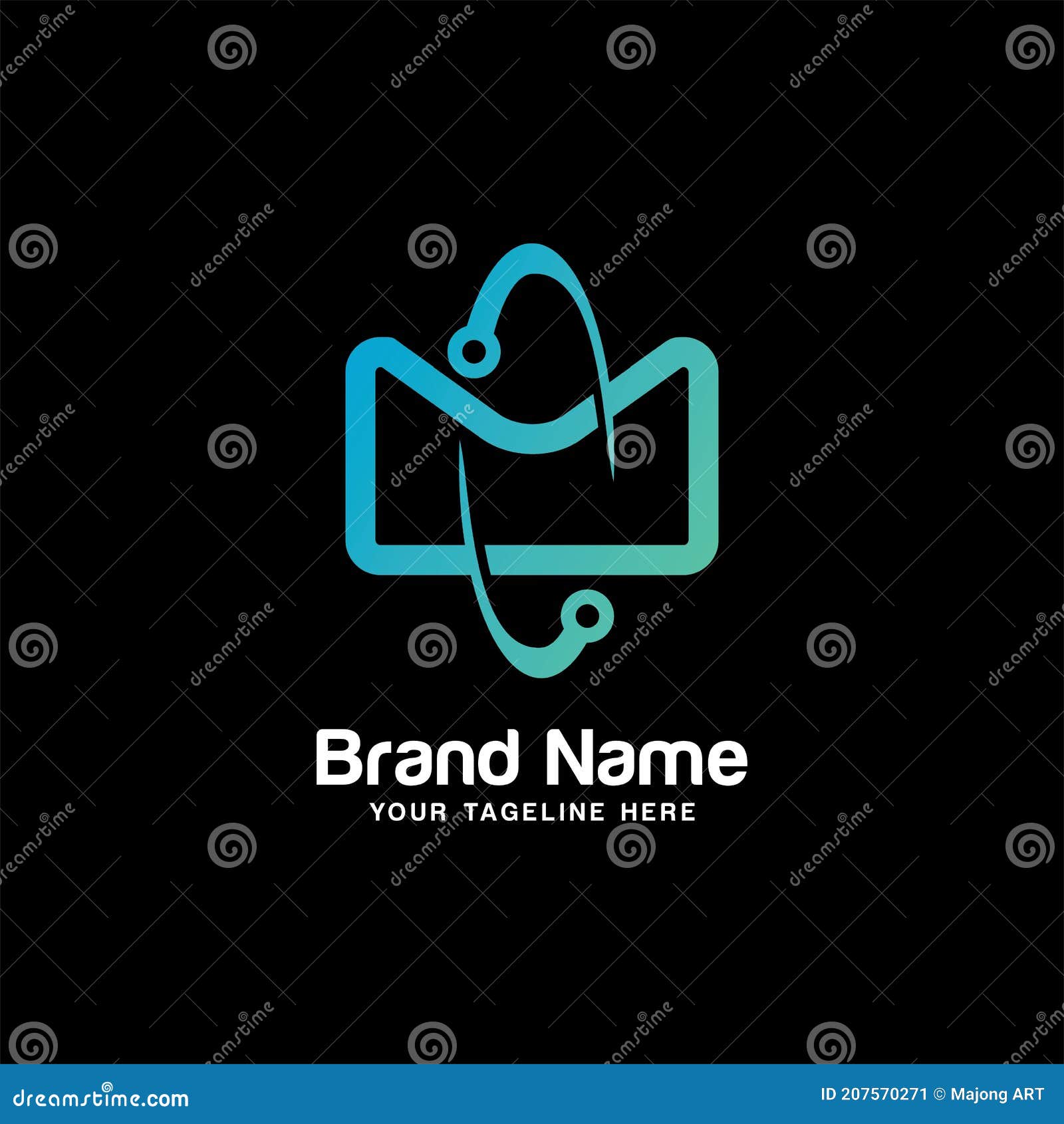 Mail Tech Logo Design Inspiration for Business and Company. Stock ...