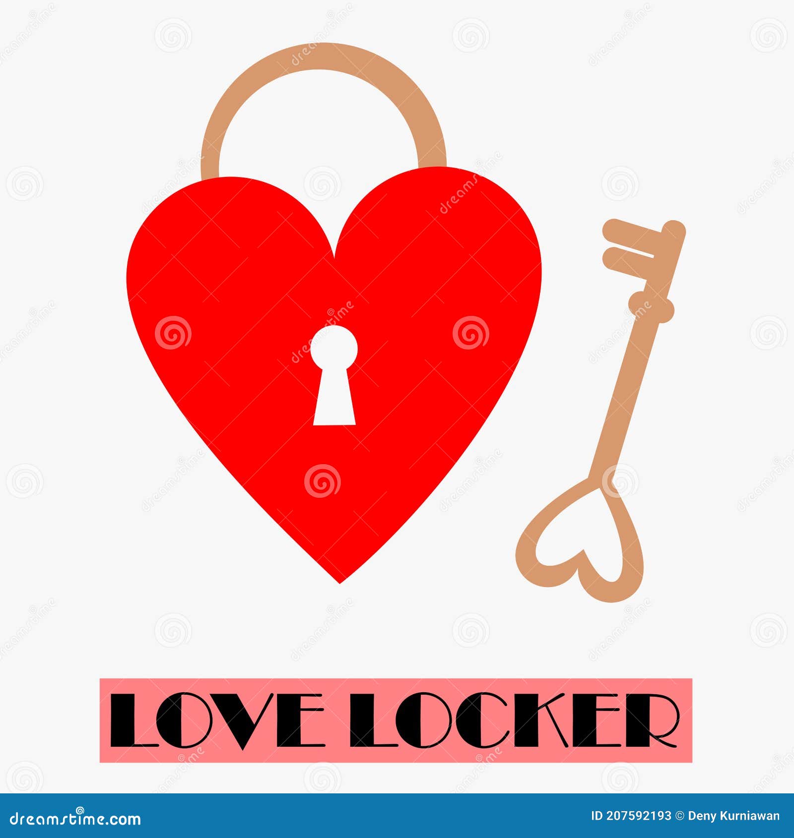 Heart Icon and Security Locked Heart Stock Vector - Illustration of ...