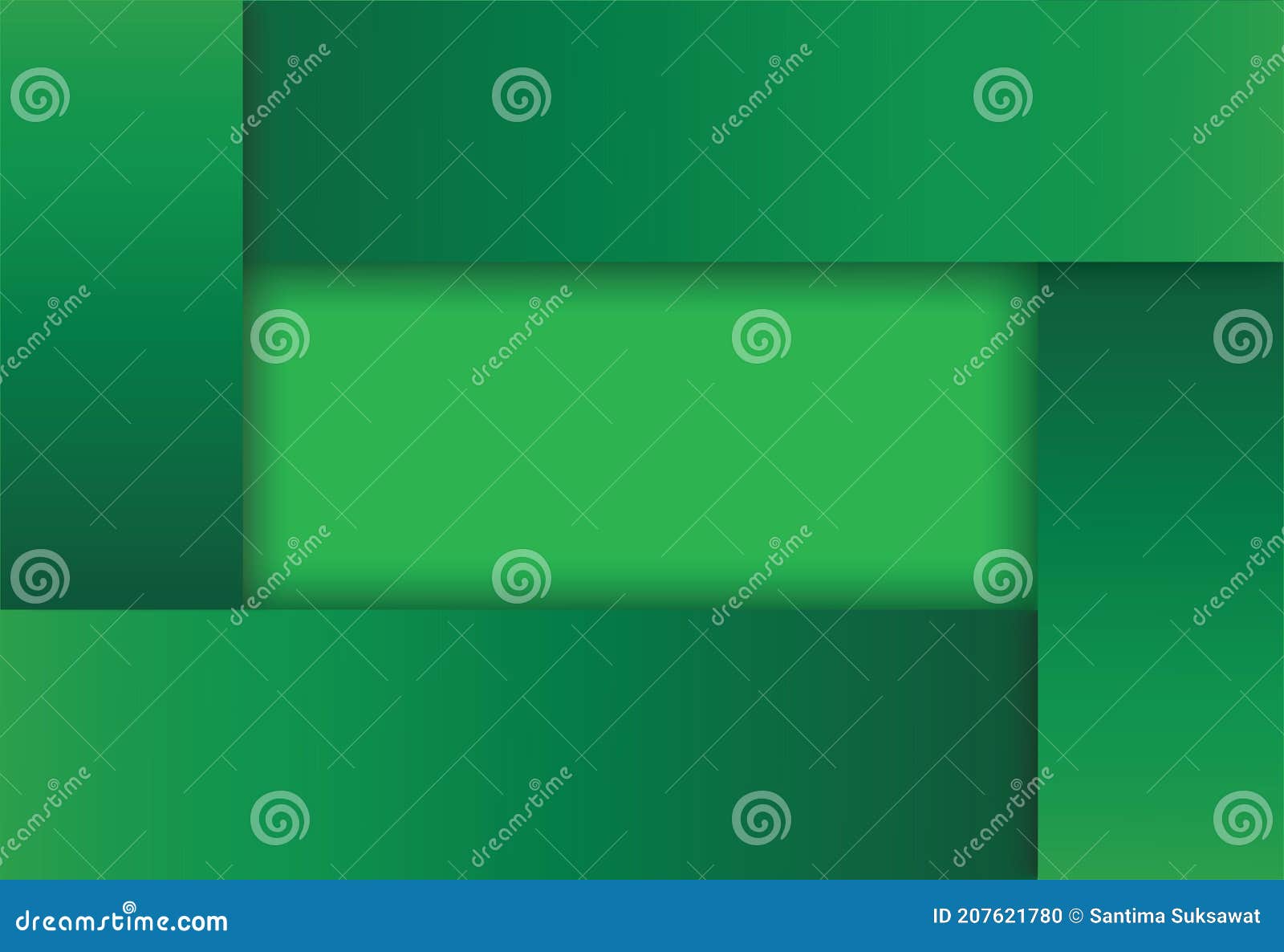 Modern Green Square on Green Background Vector Illustration Stock ...