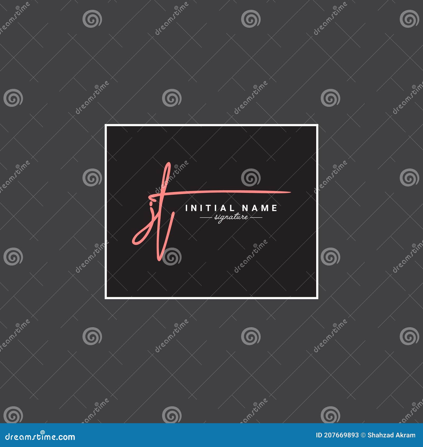 MG Initial Signature Handwriting Template. Initial Letter Signature ...