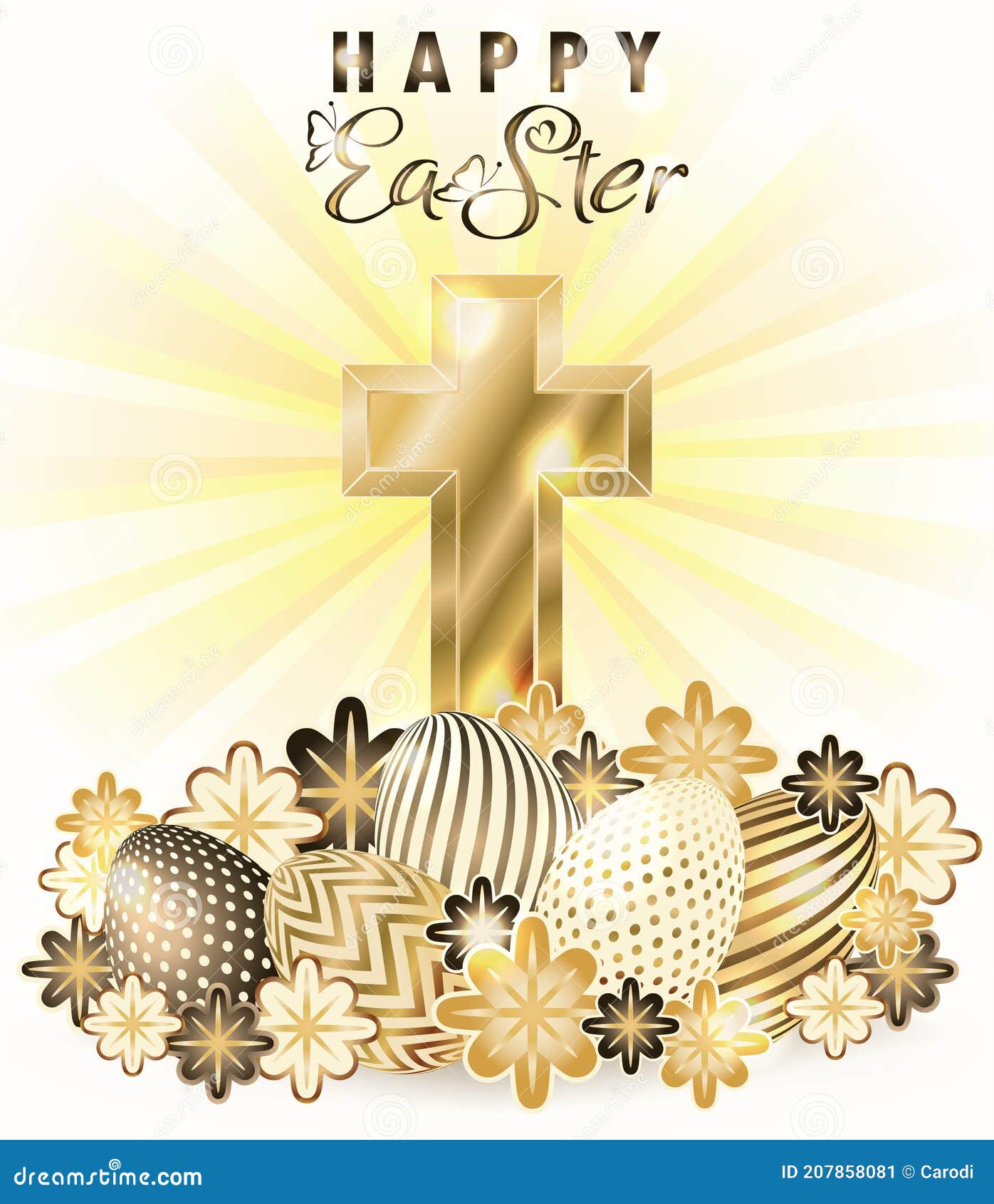 Happy Easter Cross Banner