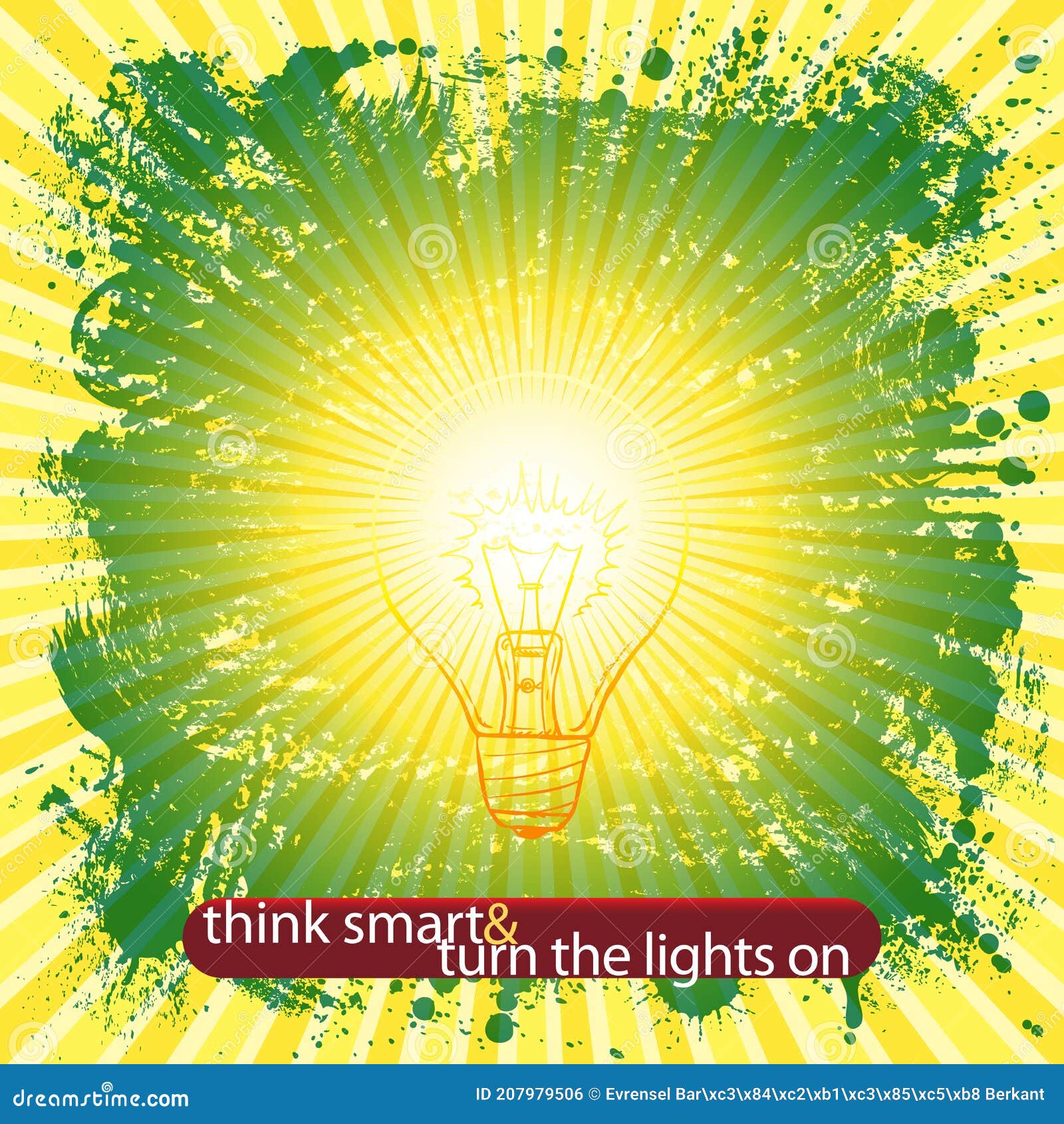 `Great Idea` Theme Illustration. Stock Vector - Illustration of idea ...