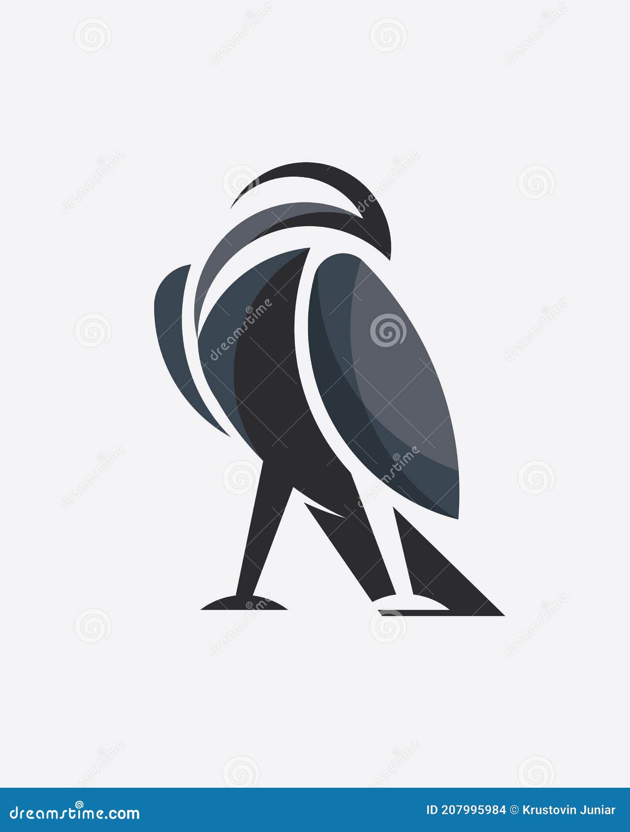 Minimalist Eagle Bird Illustration Stock Vector - Illustration of ...